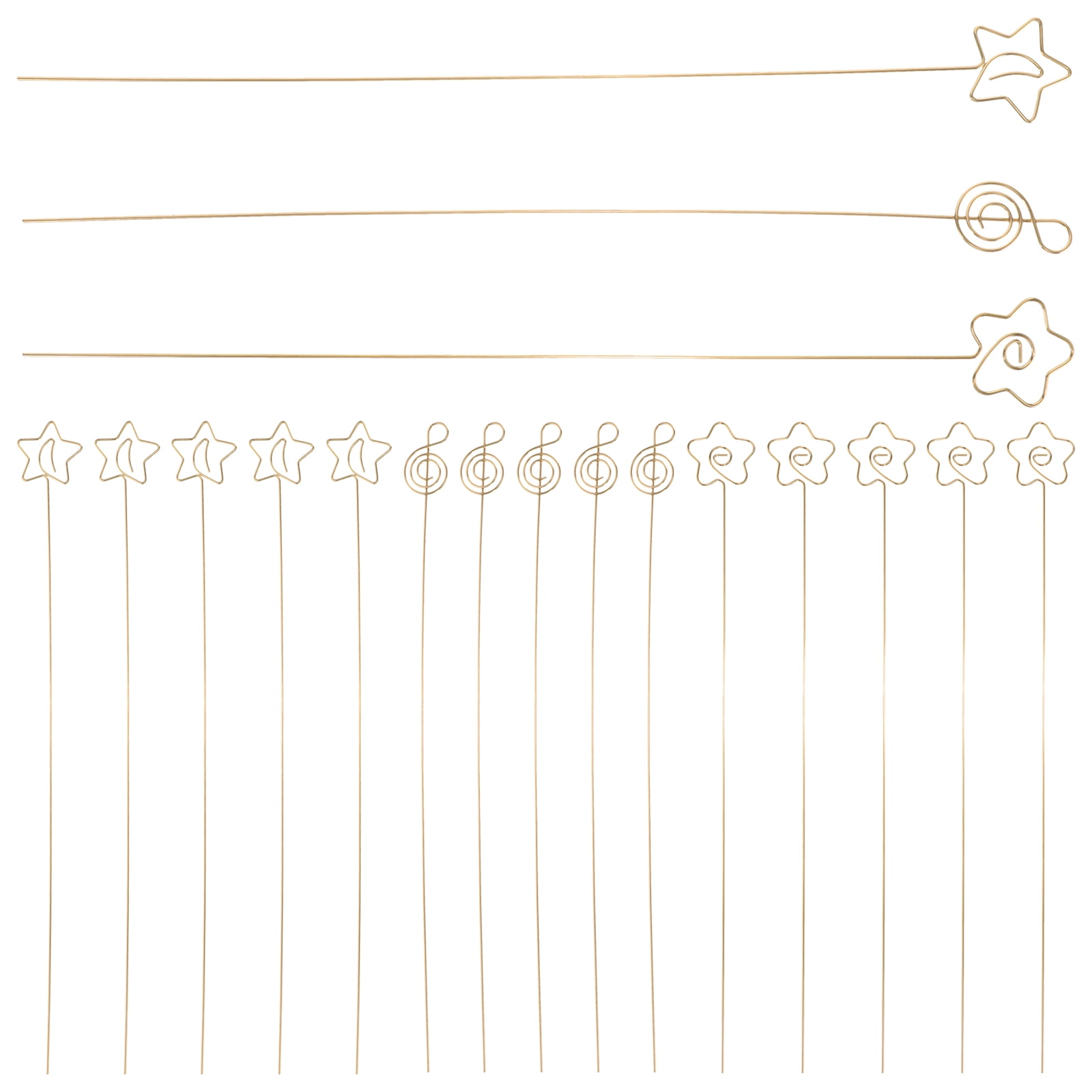 Masteelf 30Pcs Floral Pick Card Holders Metal Wire Floral Place Card ...