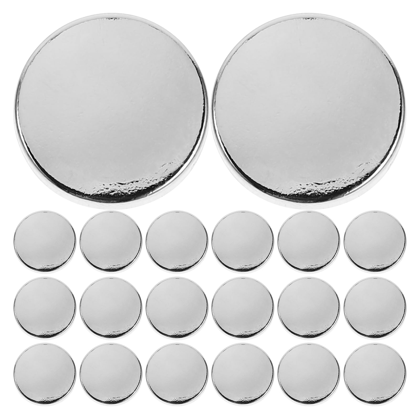Masteelf 30Pcs Metal Flat Button Alloy Button Round Shaped Sewing ...