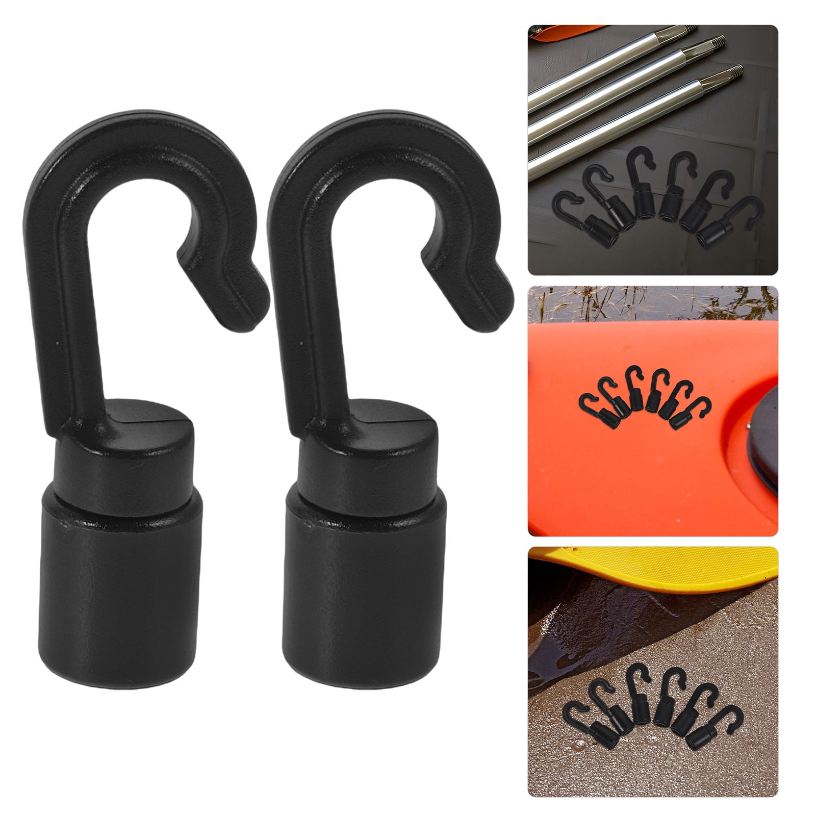 Masteelf 30pcs Elastic Rope Hooks For Kayak Deck Rigging Plastic Bungee ...