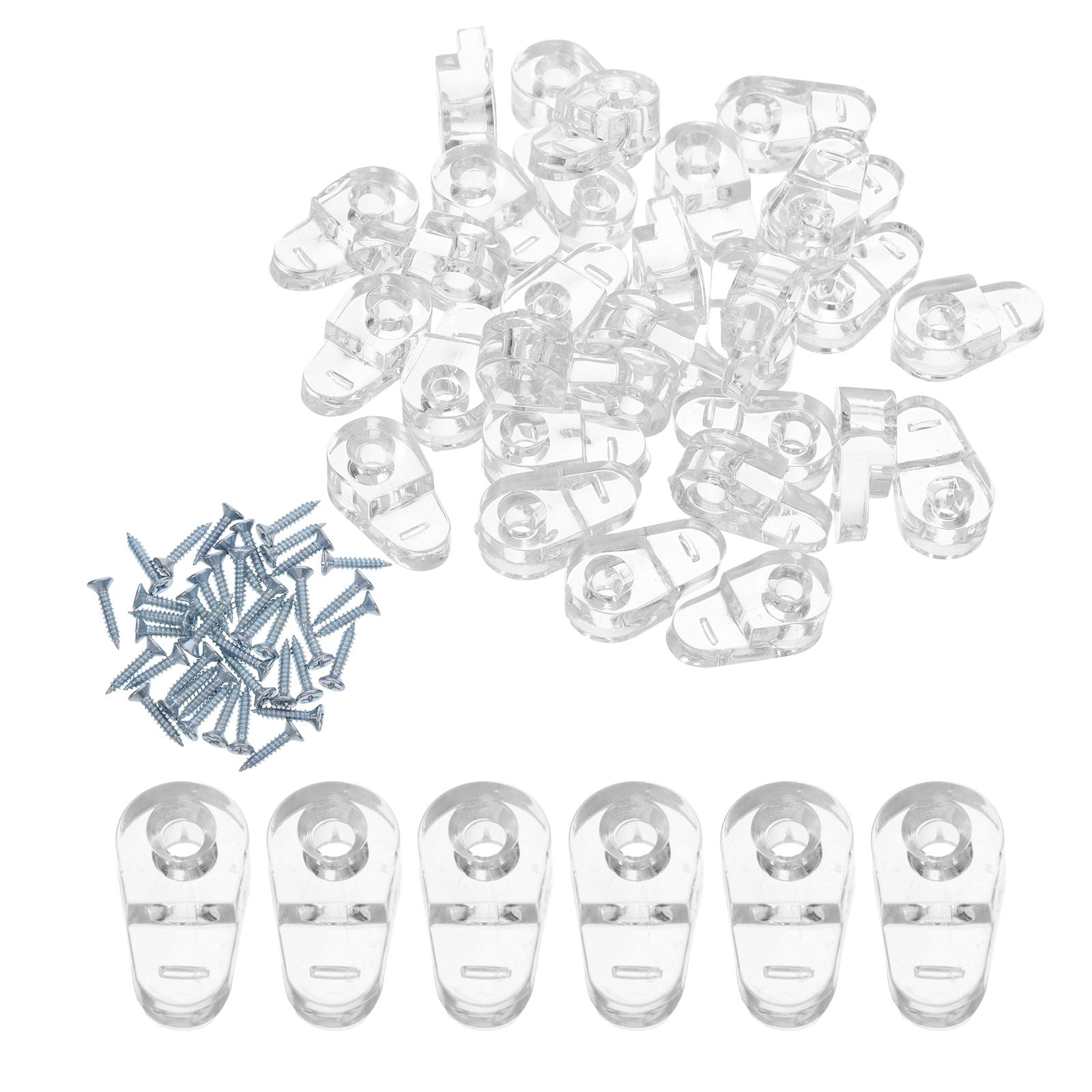 Masteelf 30pcs Glass Retainer Clips Glass Clips For Cabinet Glass Door ...