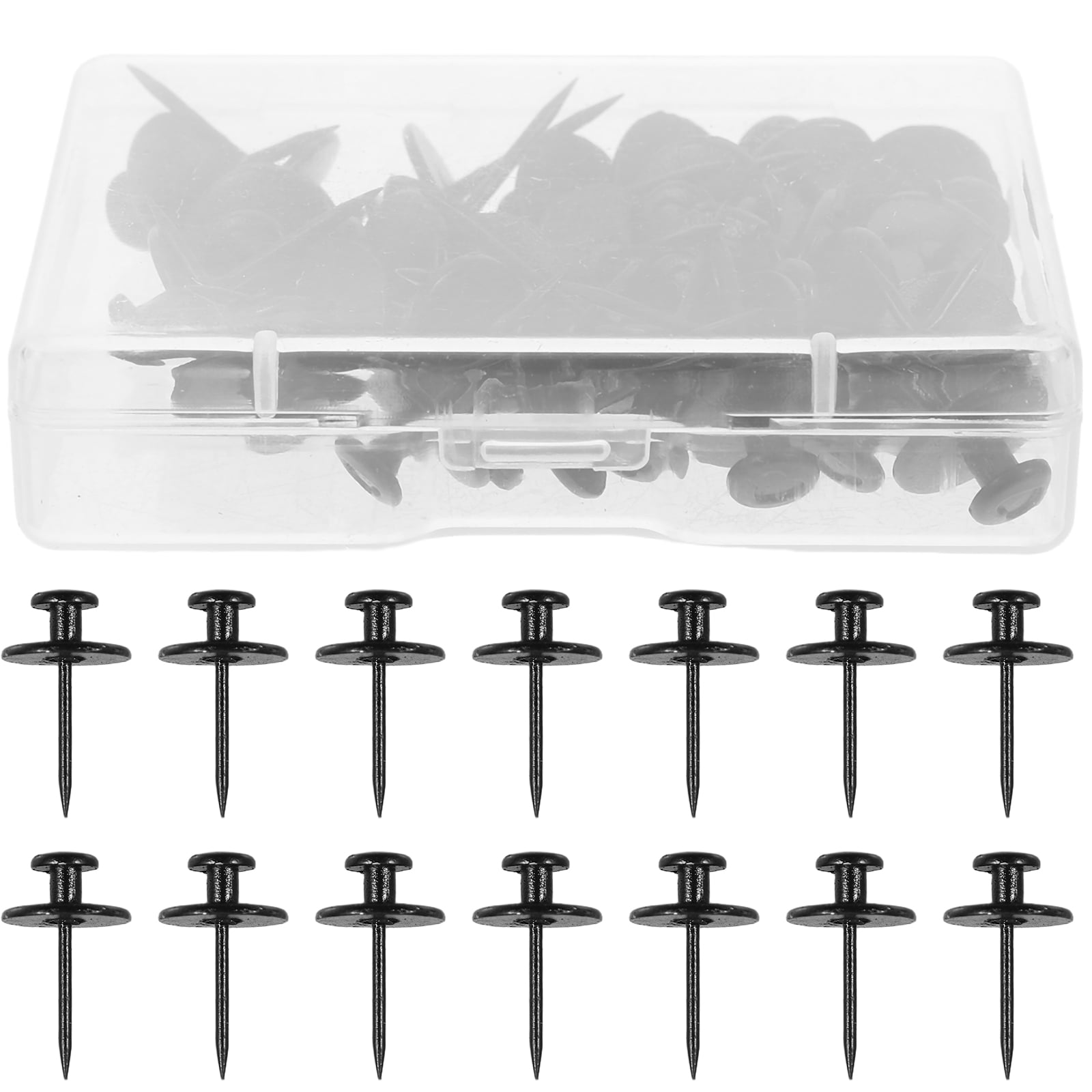 Masteelf 30pcs Heart Head Thumb Tacks for Wall Hanging Decorative Zinc ...