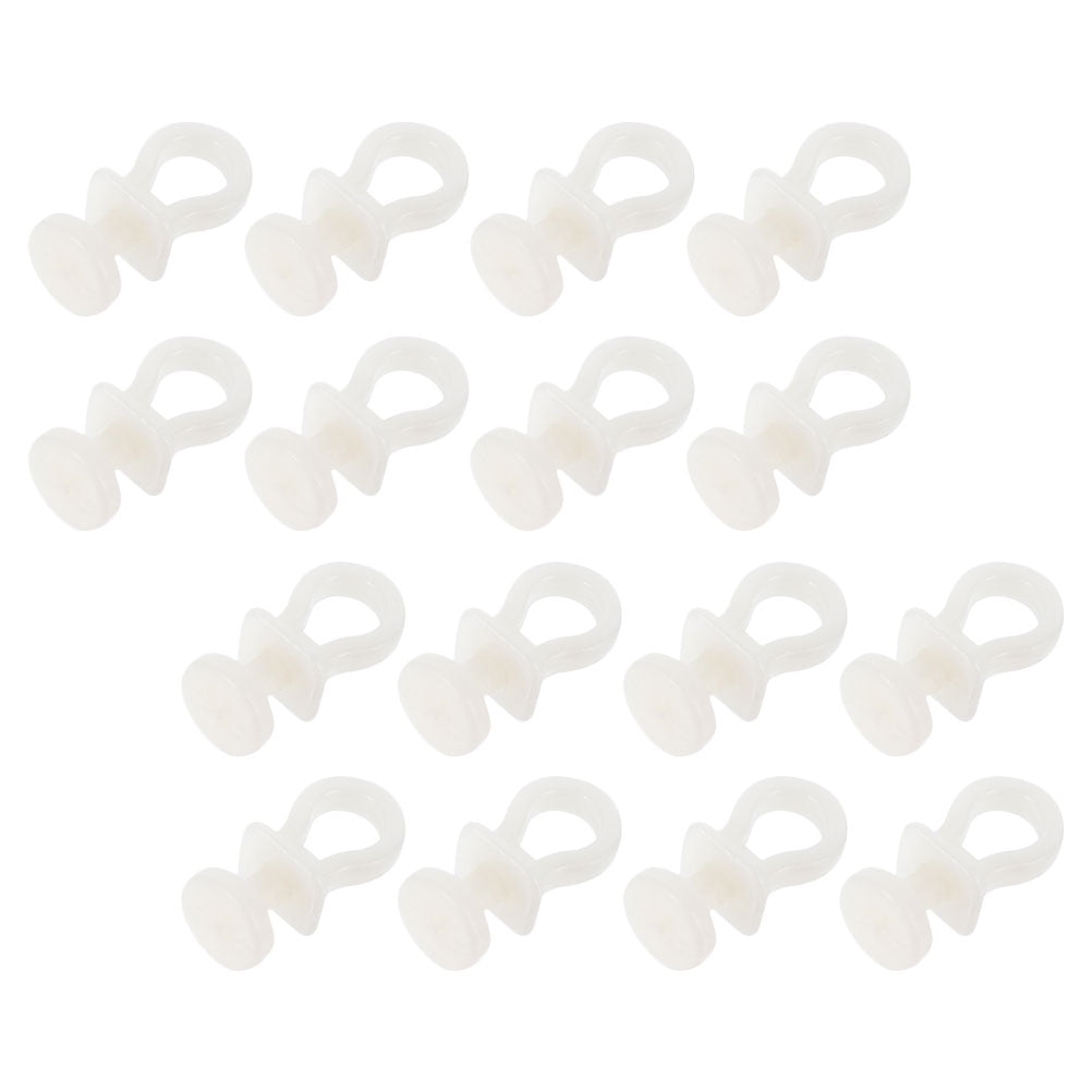 Masteelf 30pcs Quiet Sliding Beige Plastic Curtain Track Rollers ...