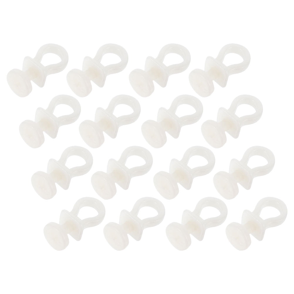 Masteelf 30pcs Quiet Sliding Plastic Curtain Track Rollers Beige ...