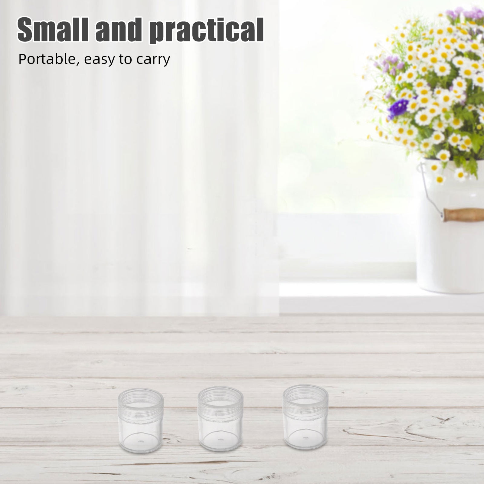 Masteelf 30pcs Transparent Bottles Plastic Storage Bottles for ...