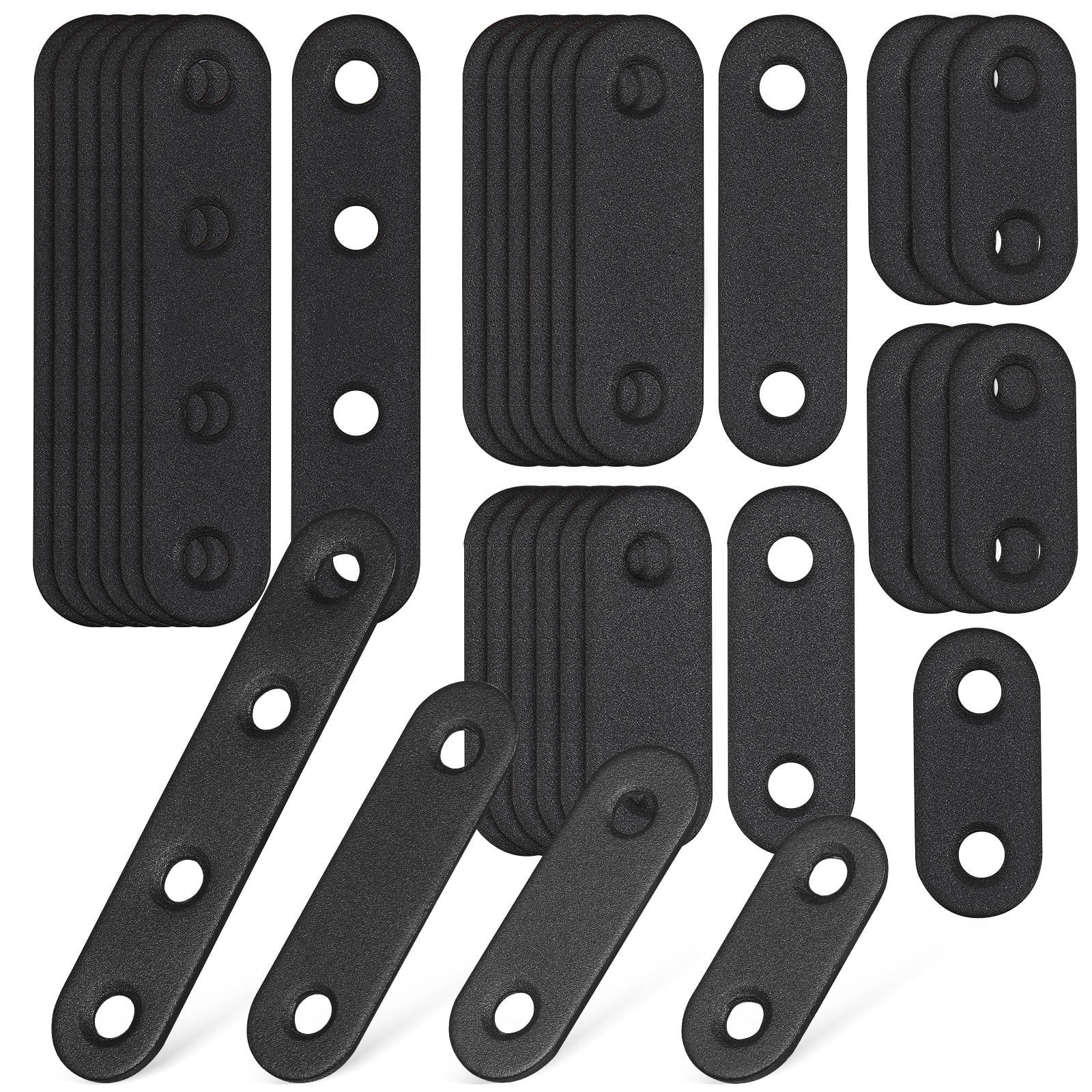 Masteelf 32 Pcs Repair Mending Bracket Plate Straight Brackets Steel ...