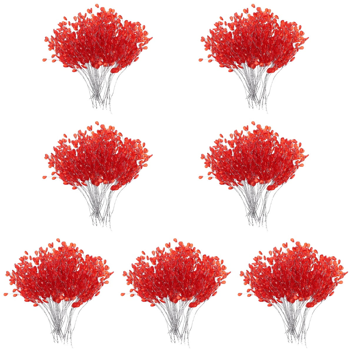 Masteelf 350 Pcs Decorative Stems Flower Beads Wedding Bride Cake ...