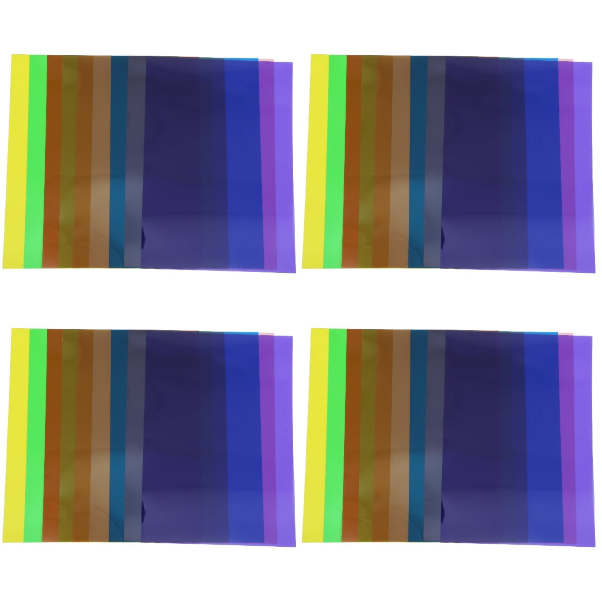 Masteelf 36 Sheets Transparent Cellophane Paper Multi-Colored ...