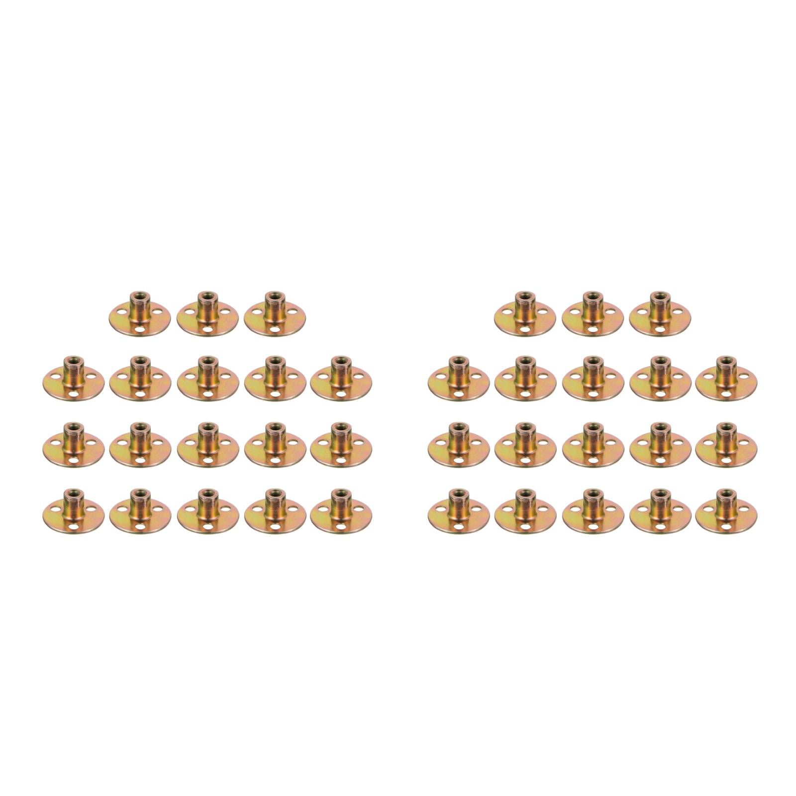 Masteelf 36 pcs 3- Hole Tee Nut Fastener Professional Steel Mounting ...