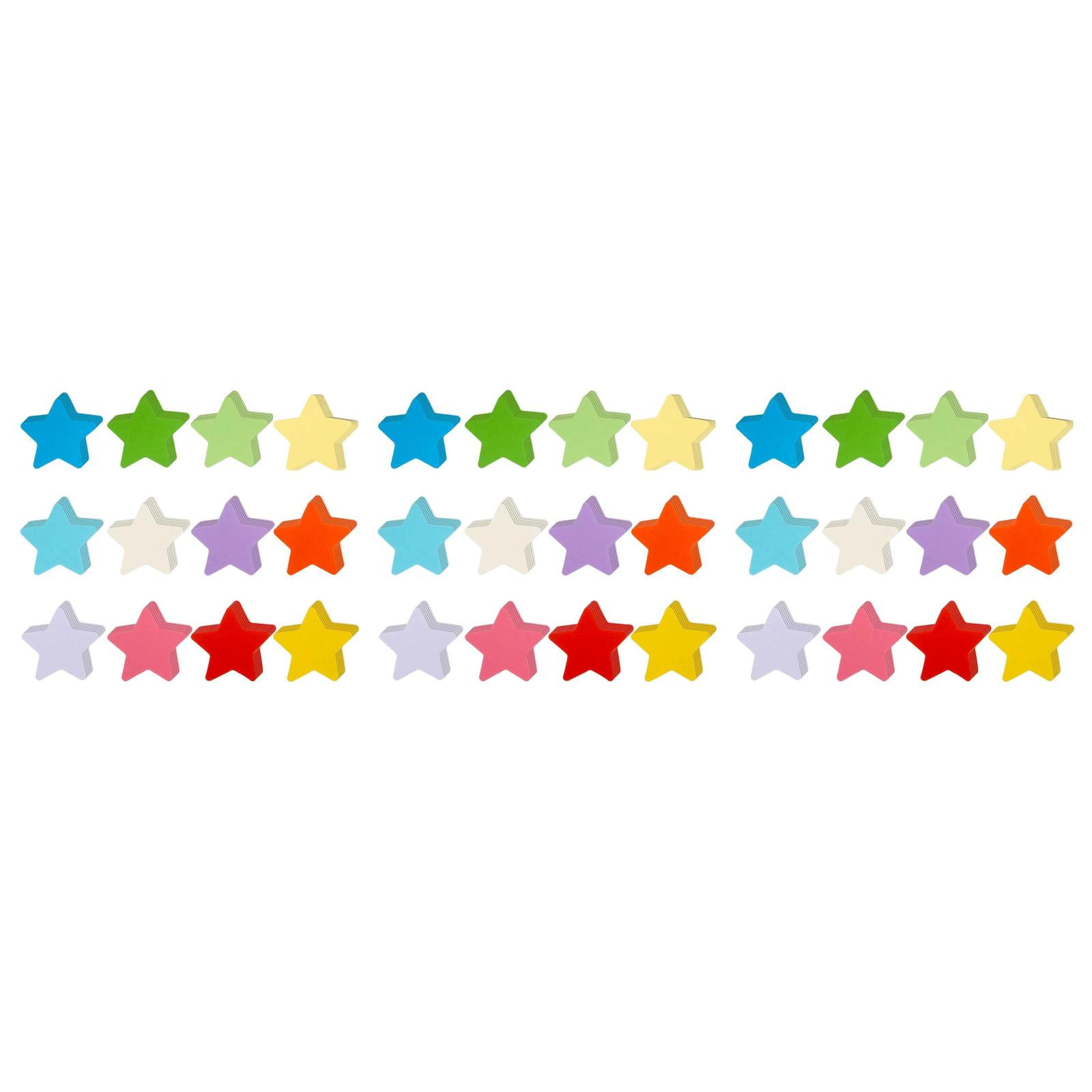 Masteelf 36 pcs Colorful Star Paper Cutouts Classroom Bulletin Board ...