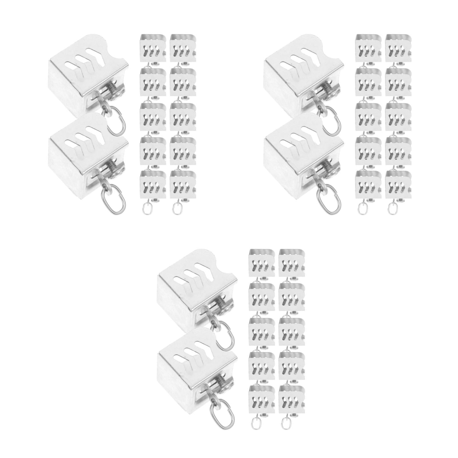 Masteelf 36 pcs Curtain Track Finials Bracket Replacement Windows Wall ...