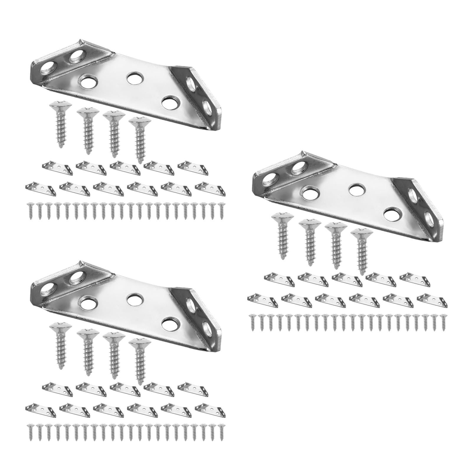 Masteelf 36 pcs Stainless Steel Furniture Corner Connector Angle Corner ...