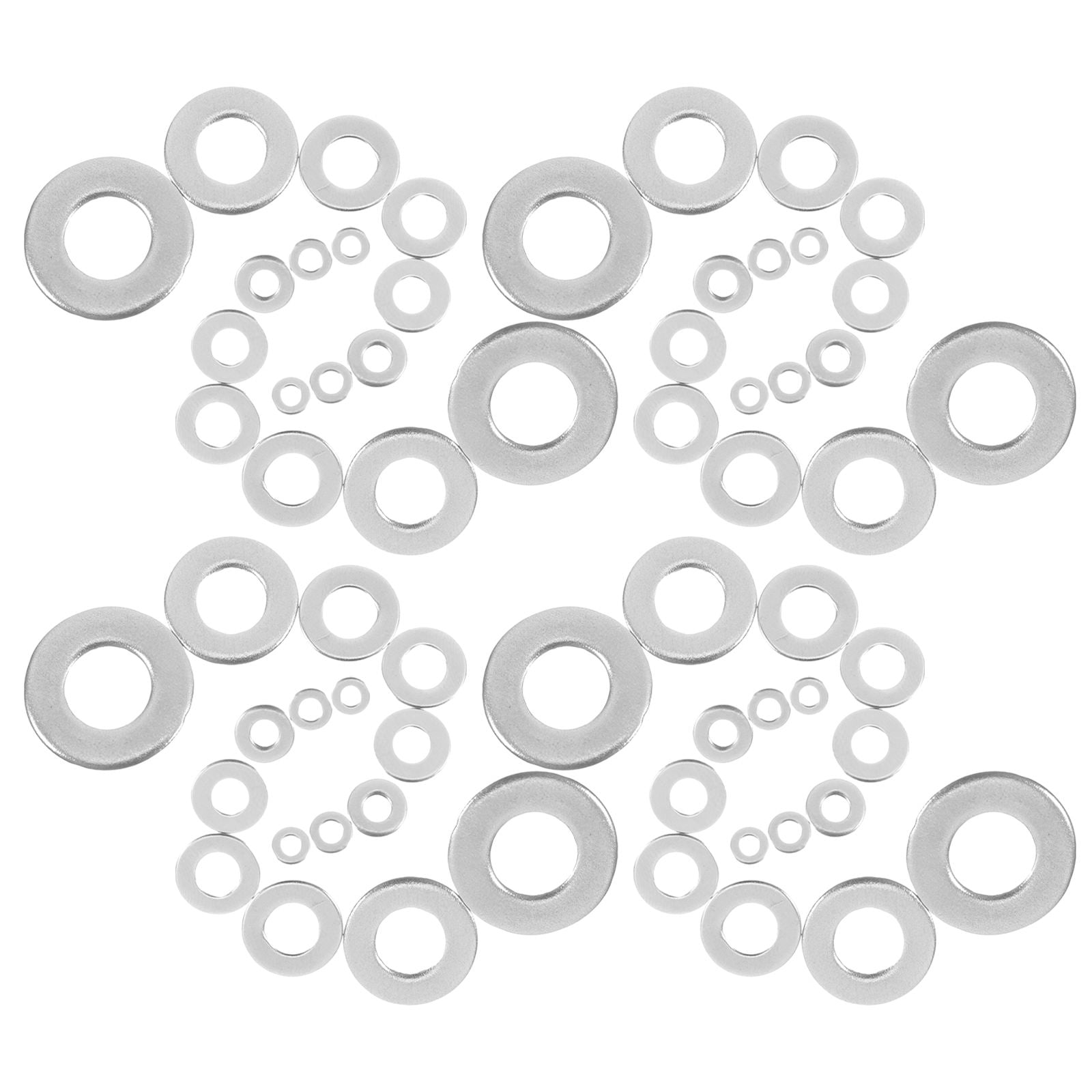Masteelf 360pcs Assorted Stainless Steel Flat Washer Bolts Screw Washer ...
