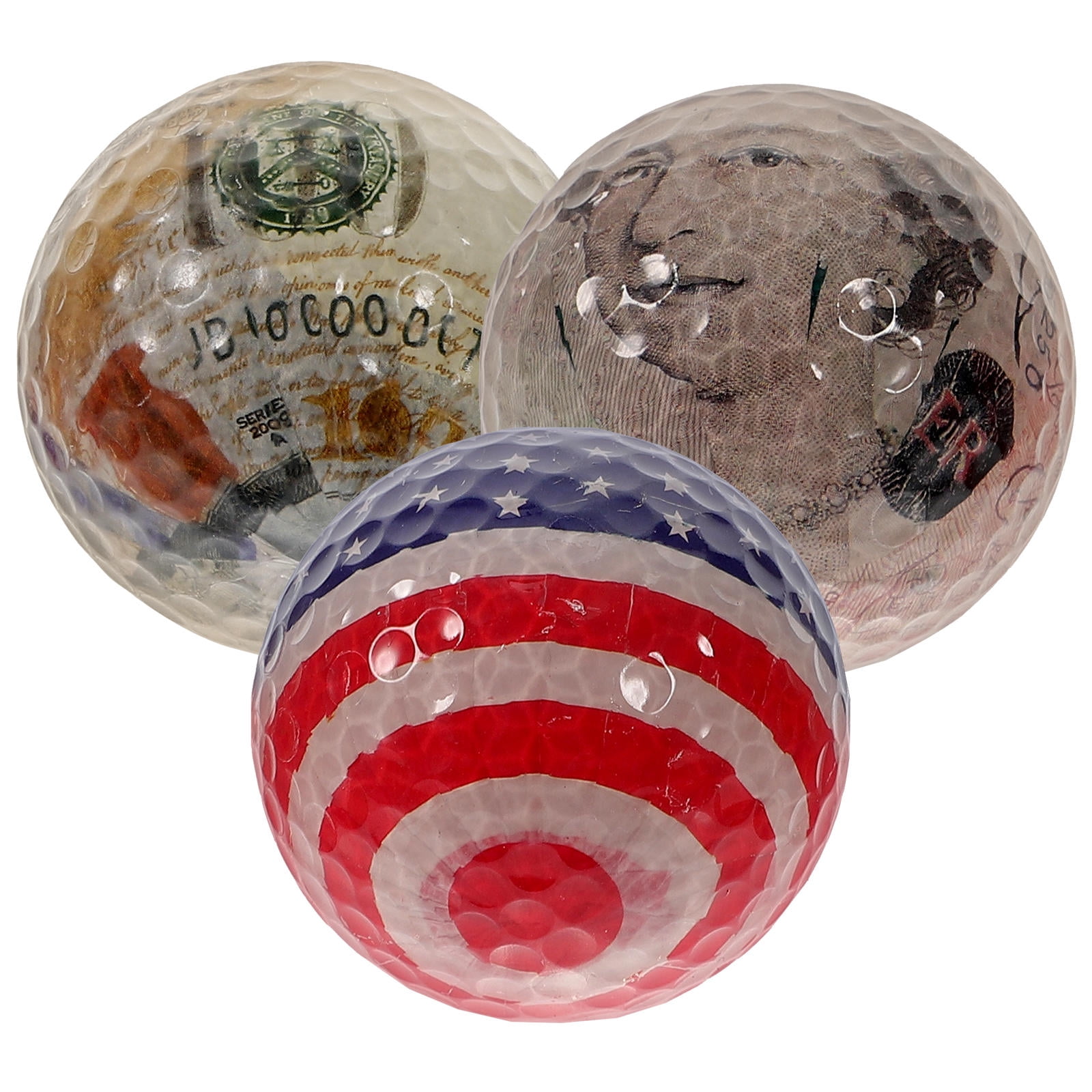 Masteelf 3PCS Currency Pattern Ball Simulation Rubber Training Sports ...