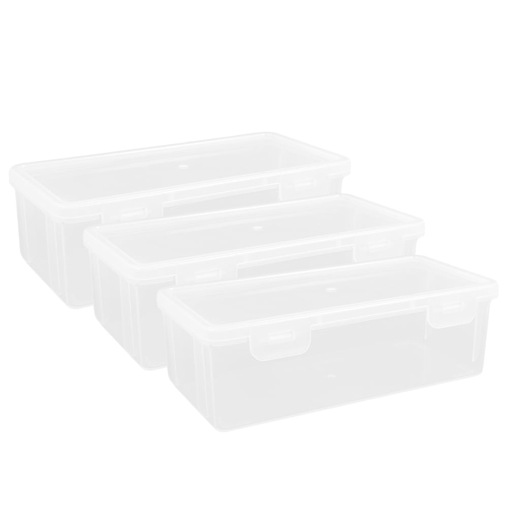 Masteelf 3Pcs Clear Bread Storage Container Fresh Keeping Toast Box ...