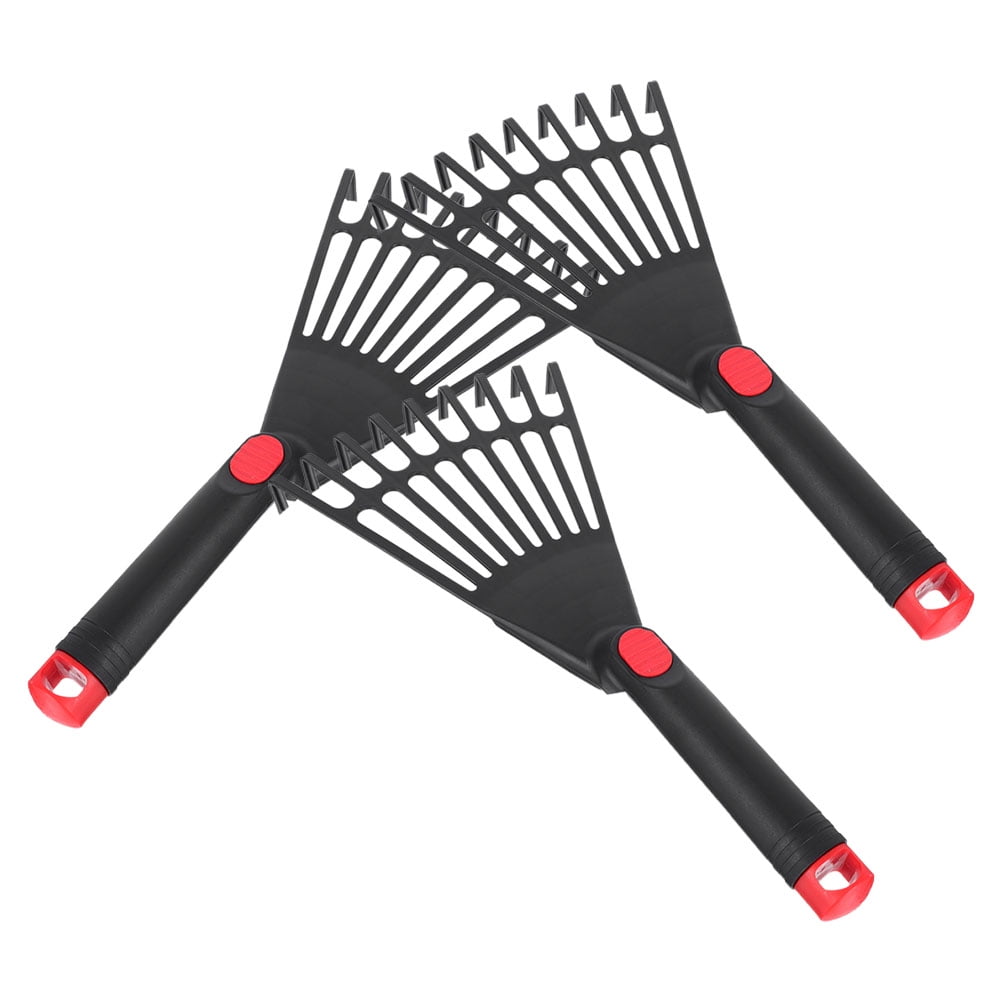 Masteelf 3Pcs Garden Rake Portable Leaf Hand Rake Gardening Tool with ...