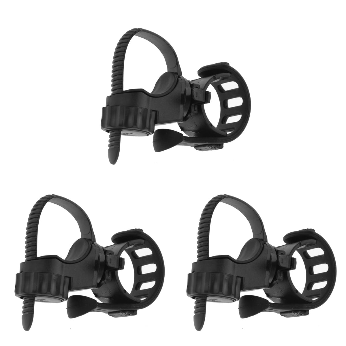 Masteelf 3pcs 360-degree Rotatable Quick Release Bike Torch Flashlight ...