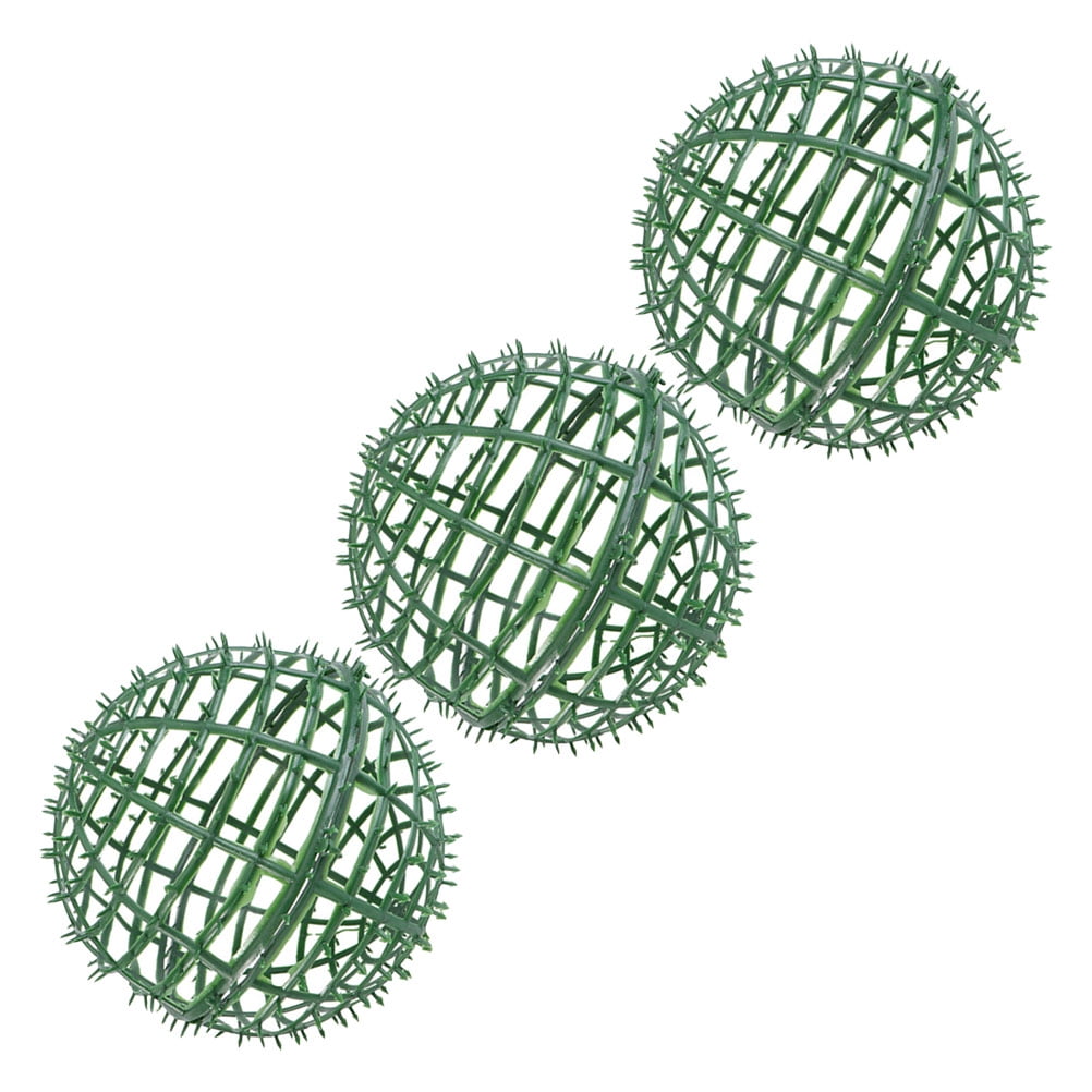 Masteelf 3pcs Artificial Plant Topiary Ball Flowers Cage Decorative ...