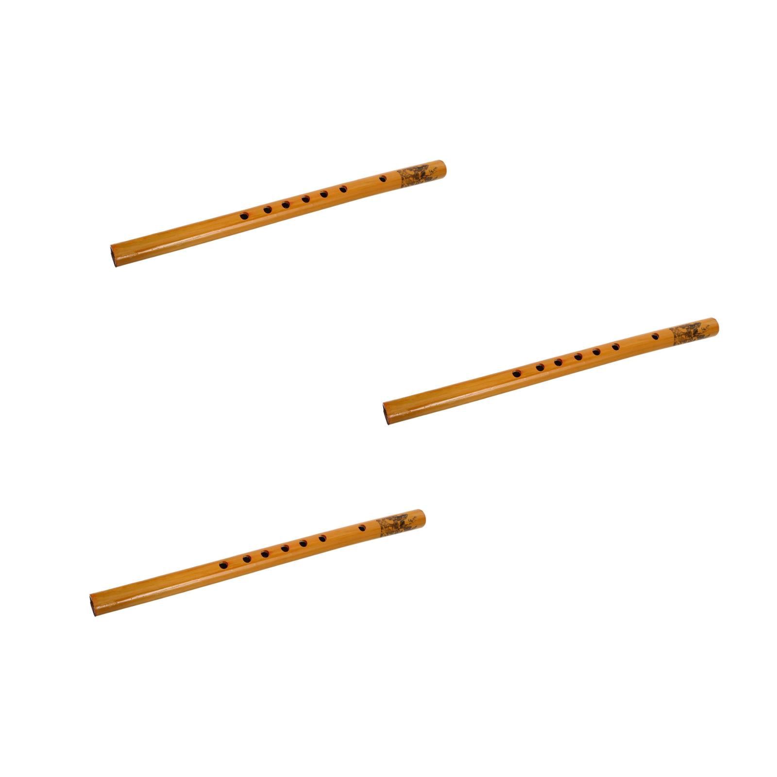 Masteelf 3pcs Bamboo Flute for Students Beginner Flute 33cm Musical ...
