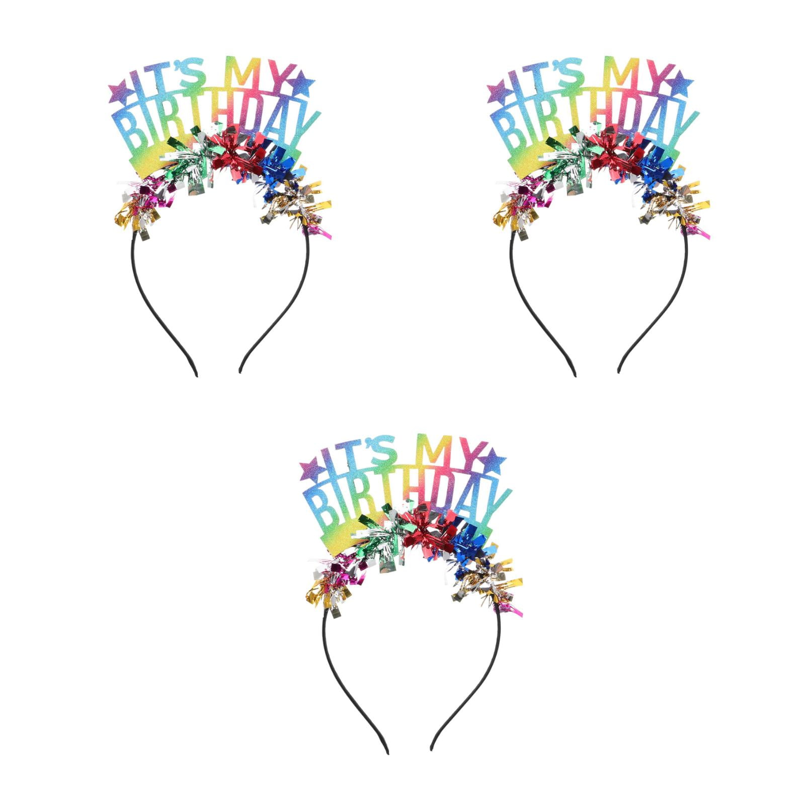 Masteelf 3pcs Birthday Crown For Girls Cute It's My Birthday Headband ...