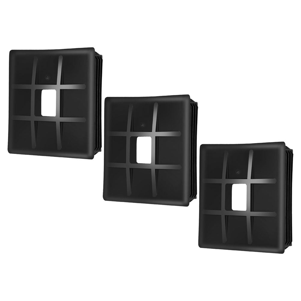 Masteelf 3pcs Bumper Cap Trailer Bumper Plug End Cap Square Trailer ...