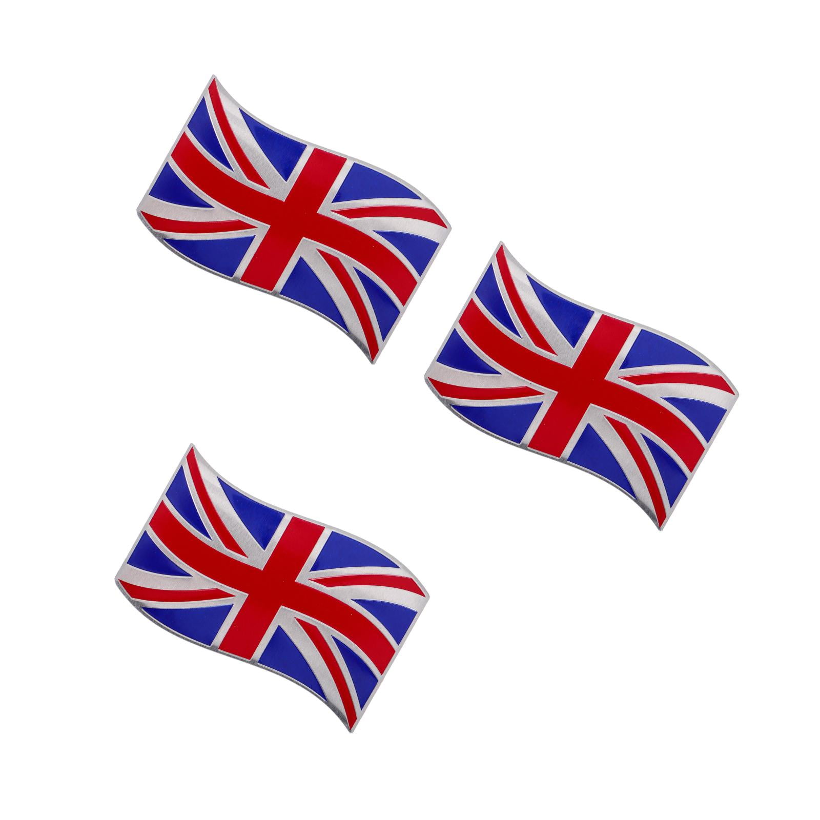Masteelf 3pcs Car Metal Sticker Flag Sticker Flag Decal for Car and ...