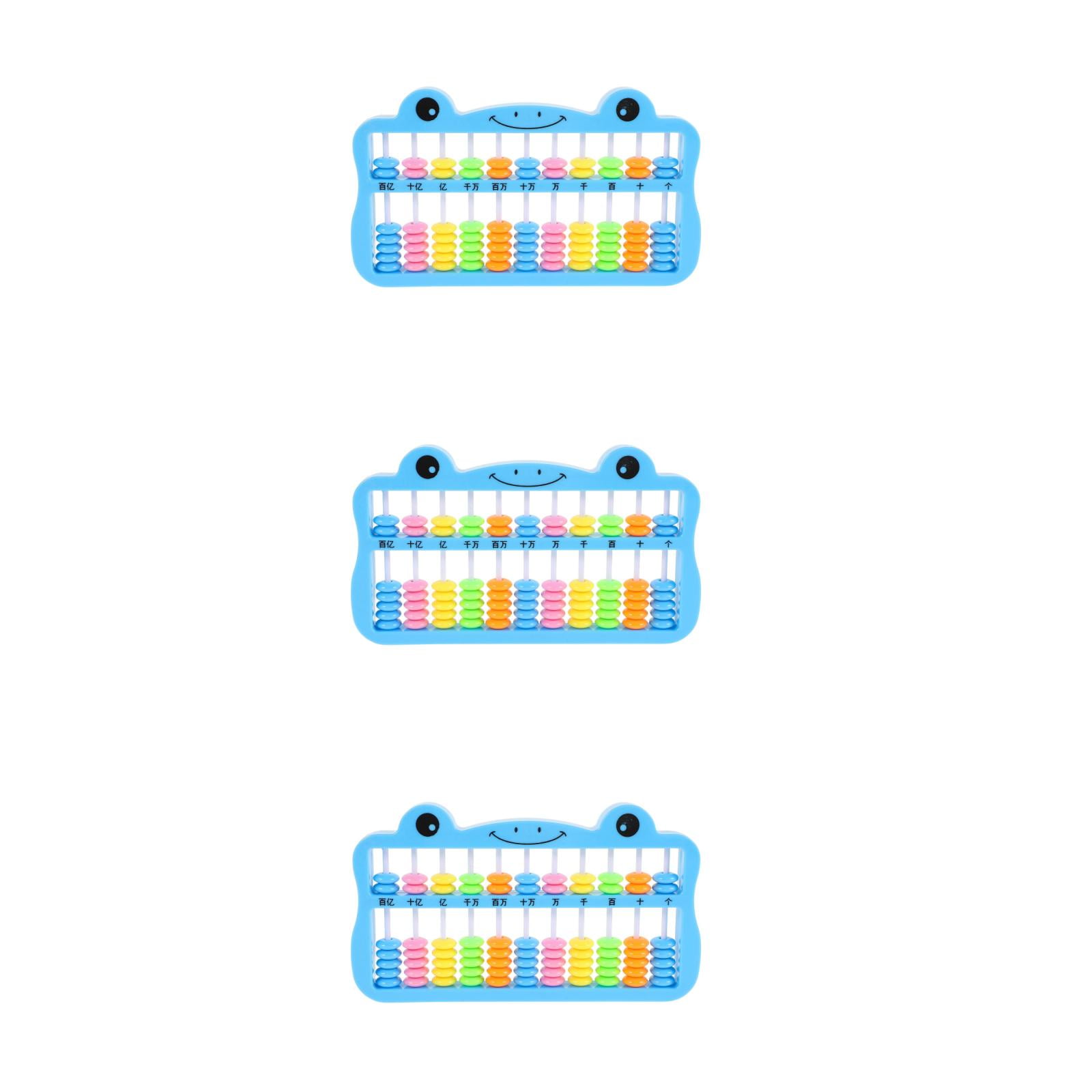 Masteelf 3pcs Children'S 7-Bead Abacus Plastic Math Device For Kids ...