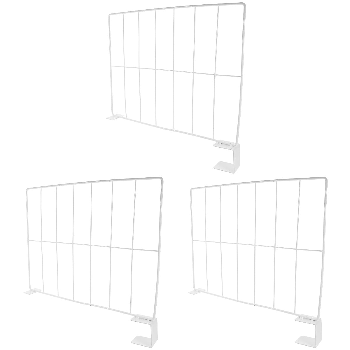 Masteelf 3pcs Closet Shelf Divider Metal Wardrobe Partition Board Iron ...