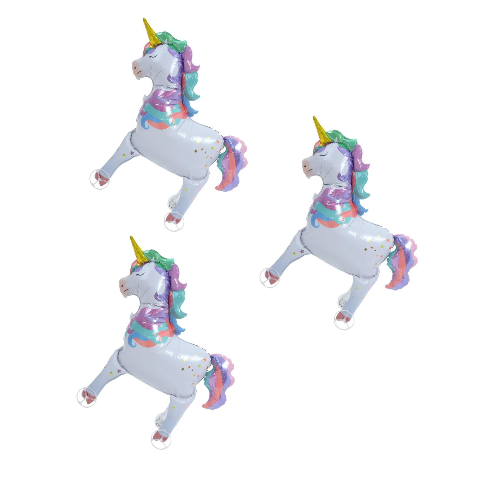 Masteelf 3pcs Large Inflatable Balloon with Wheels Large Standing Party ...