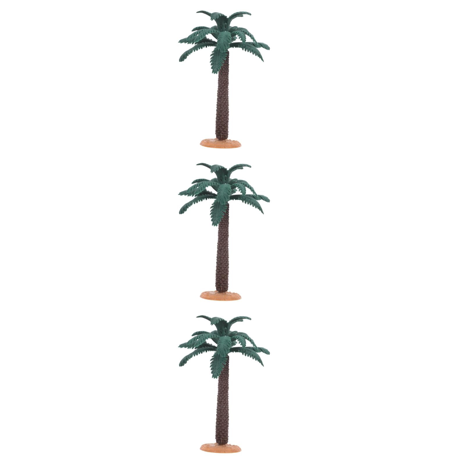 Masteelf 3pcs Diorama Miniature Trees Simulation Coconut Tree Mini ...