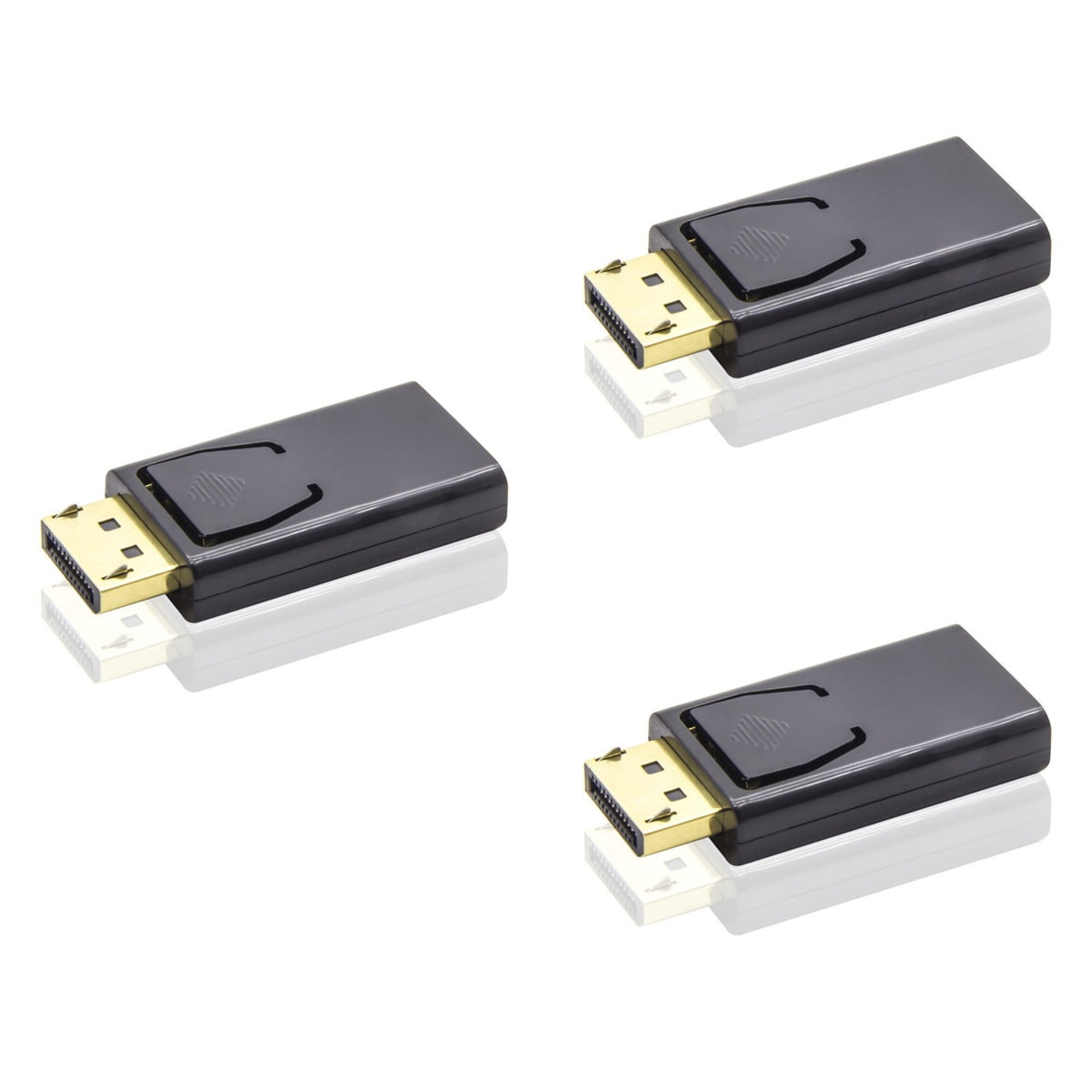Masteelf 3pcs DisplayPort Male to Adapter Female Converter Support ...