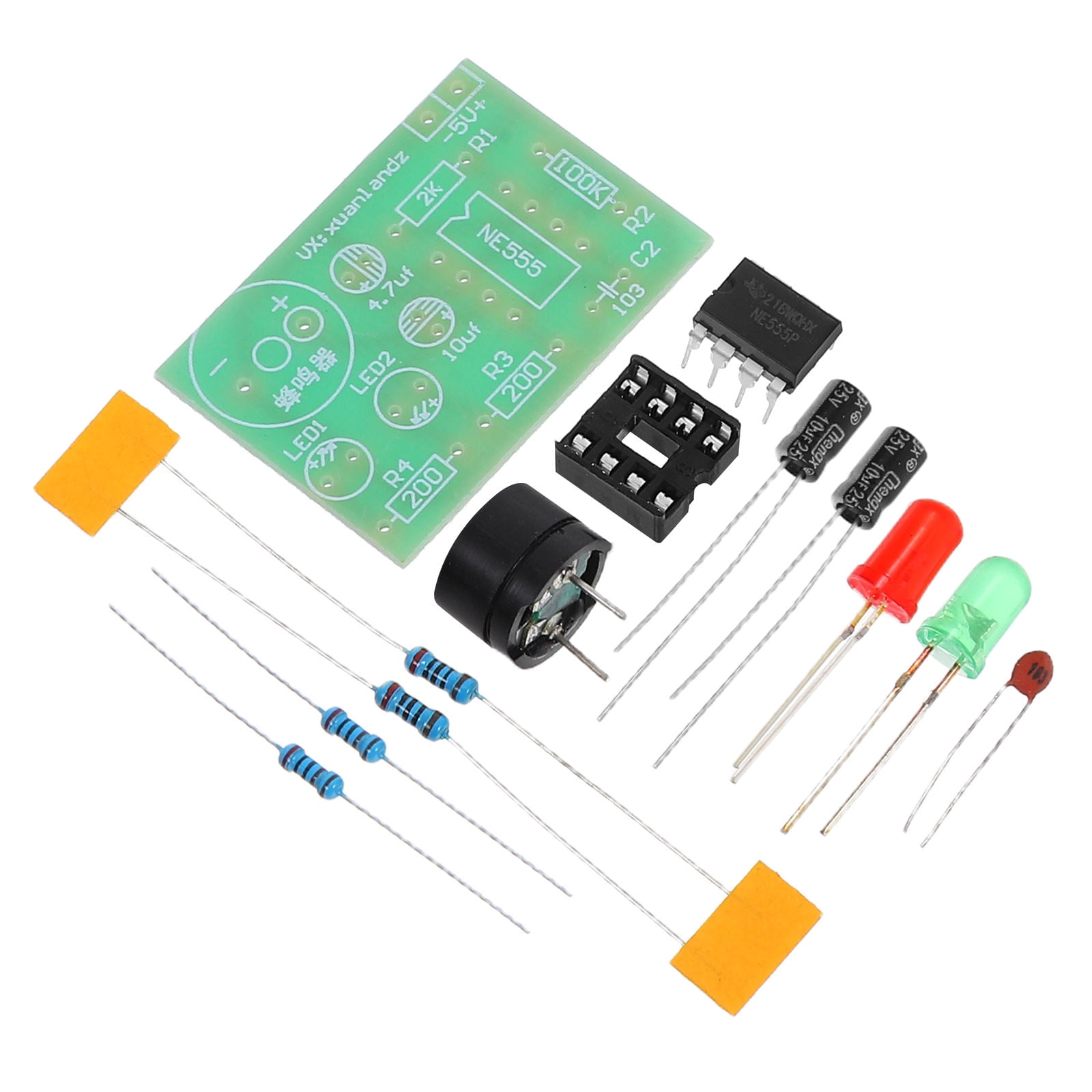 Masteelf 3pcs Electronics Practice Kit 555 Timer Project Soldering ...