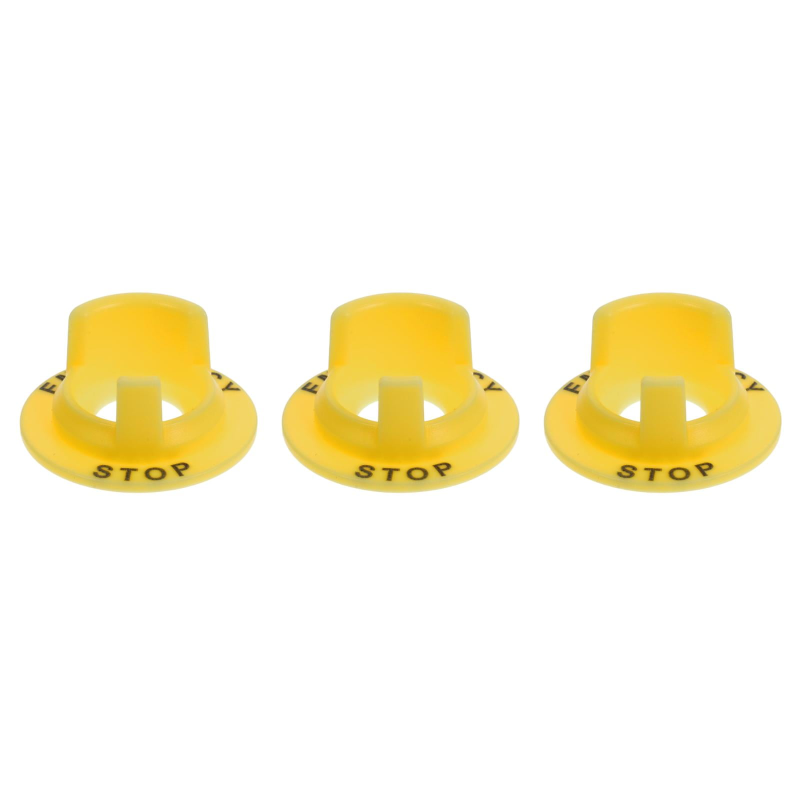 Masteelf 3pcs Emergency Stop Button Protective Cover Warning Circle Push Button Switch Cover ...