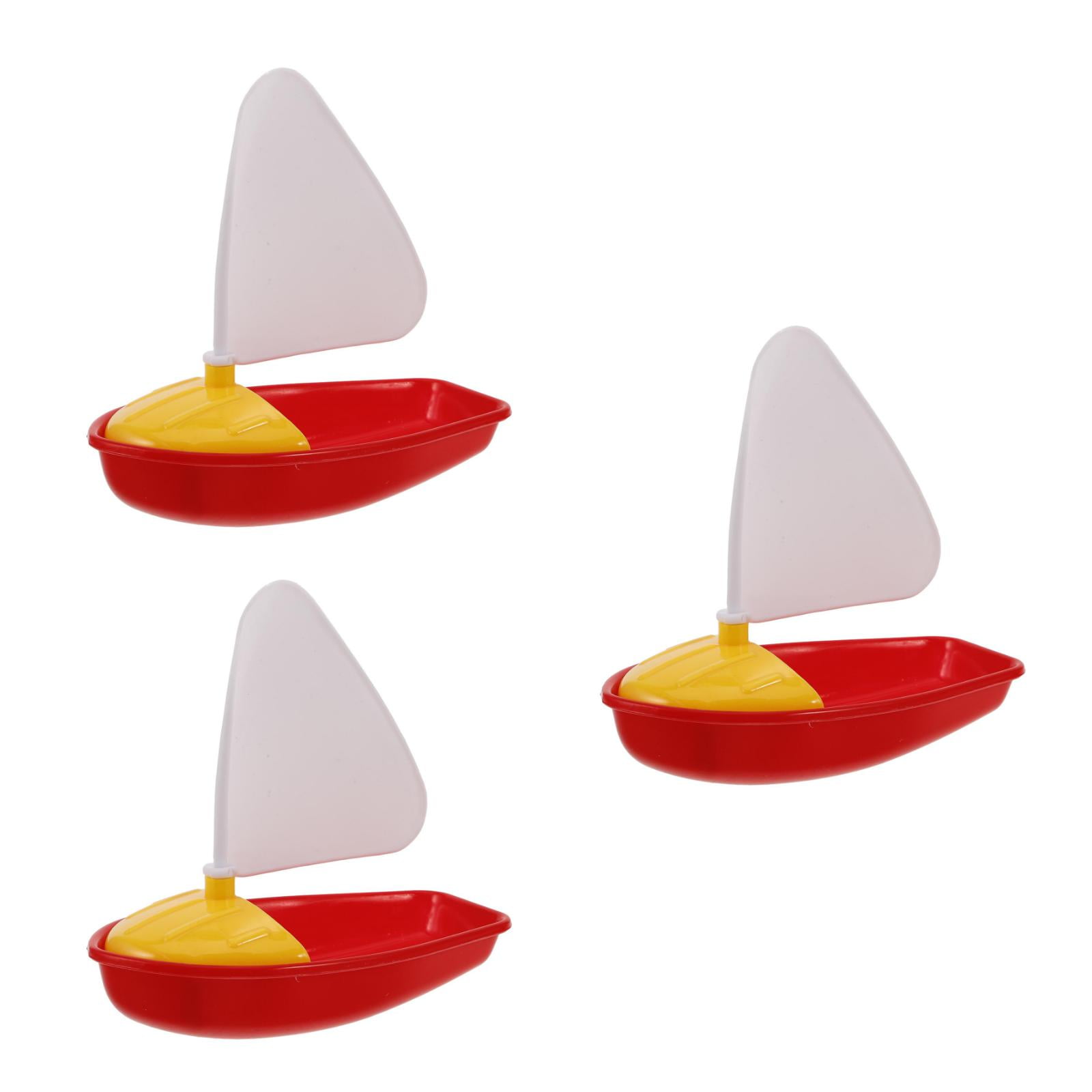 Masteelf 3pcs Floating Boat Bath Toys for Kids Mini Sailboat Toy Summer ...
