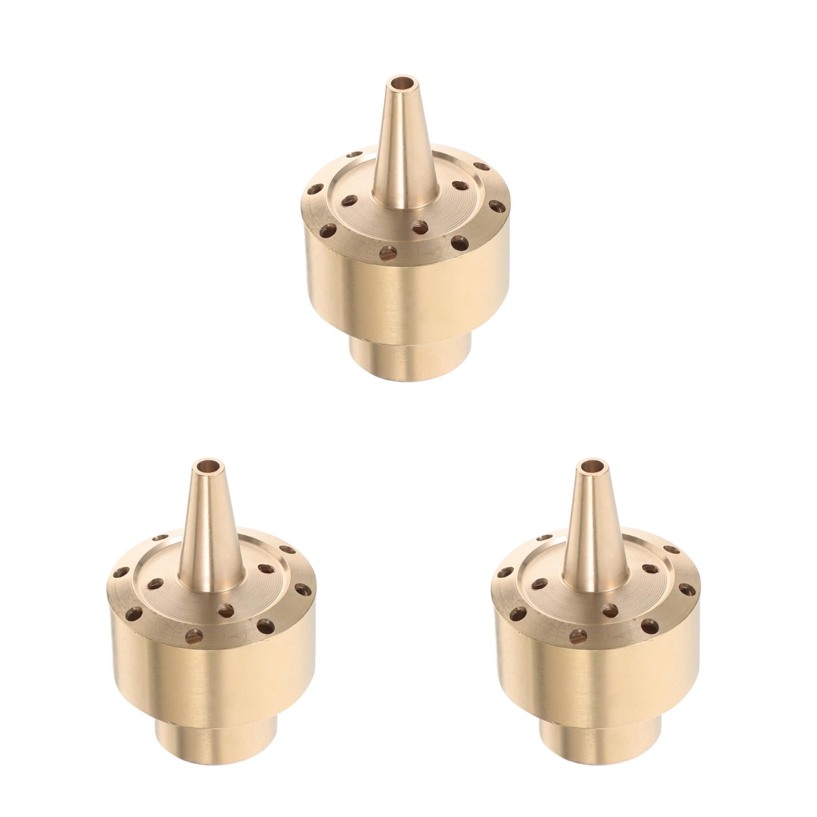 Masteelf 3pcs Fountain Nozzle Heads, Garden Pond Water Nozzle Brass ...
