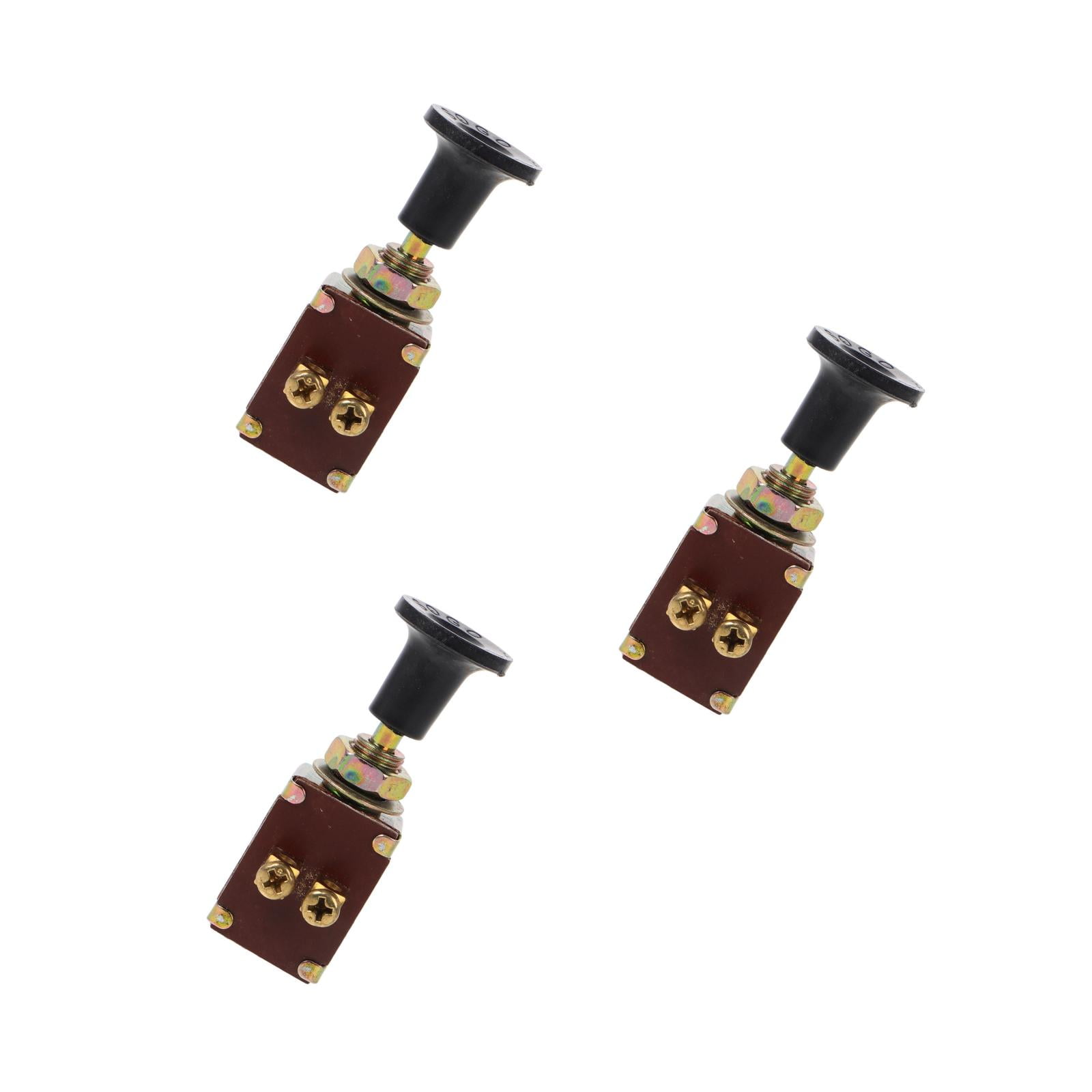 Masteelf 3pcs Heavy Duty Push Pull Switch 12V 24V Pull Switch Headlight ...
