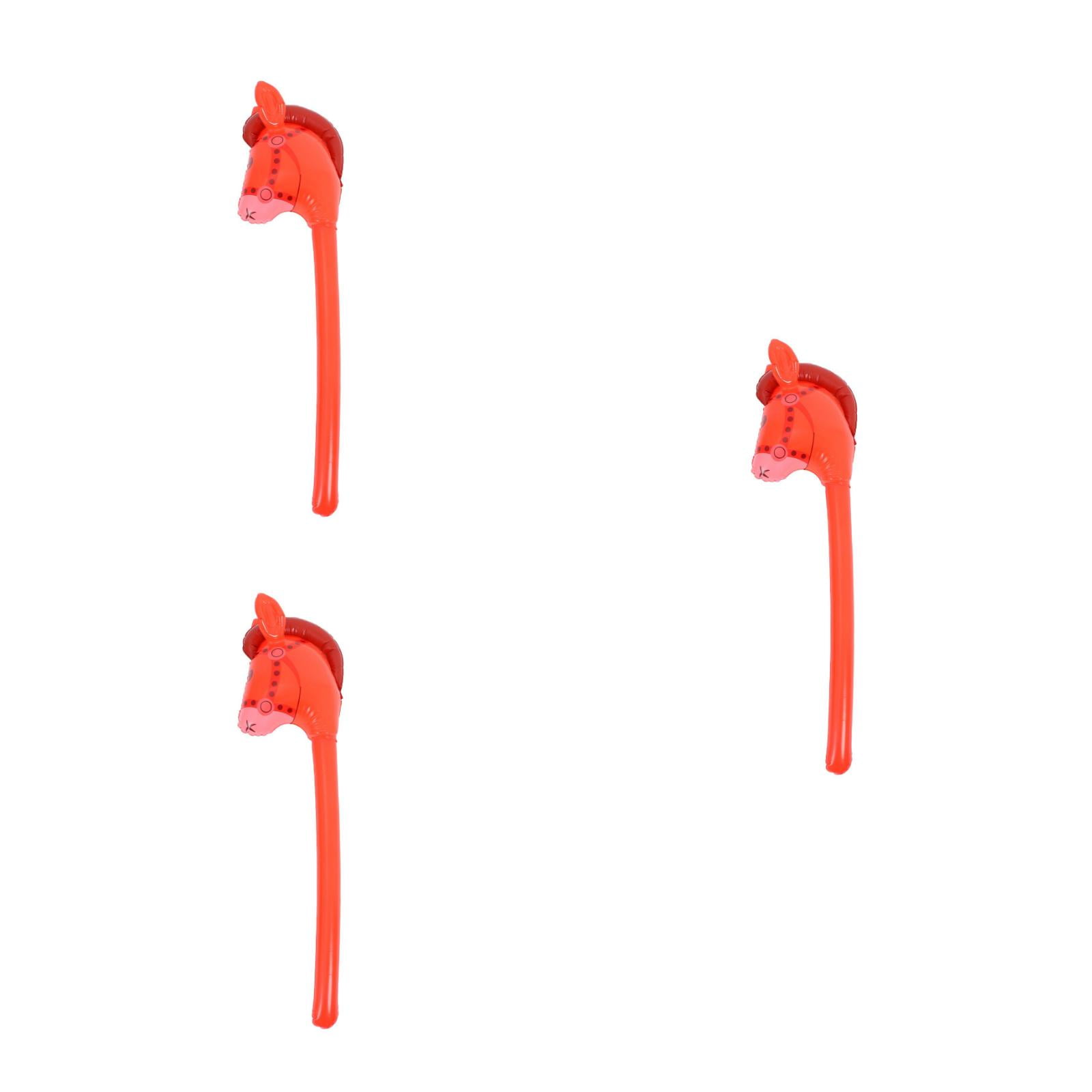 Masteelf 3pcs Horse Inflatable Stick Decor Party Cheering Prop ...