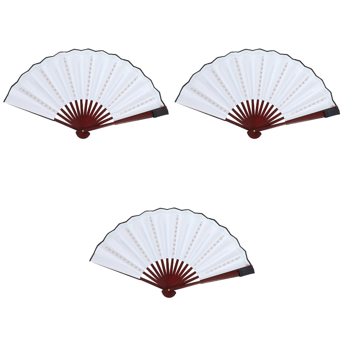 Masteelf 3pcs Luminous Hand Fan Glowing LED Light Fan Dance Club Fan ...