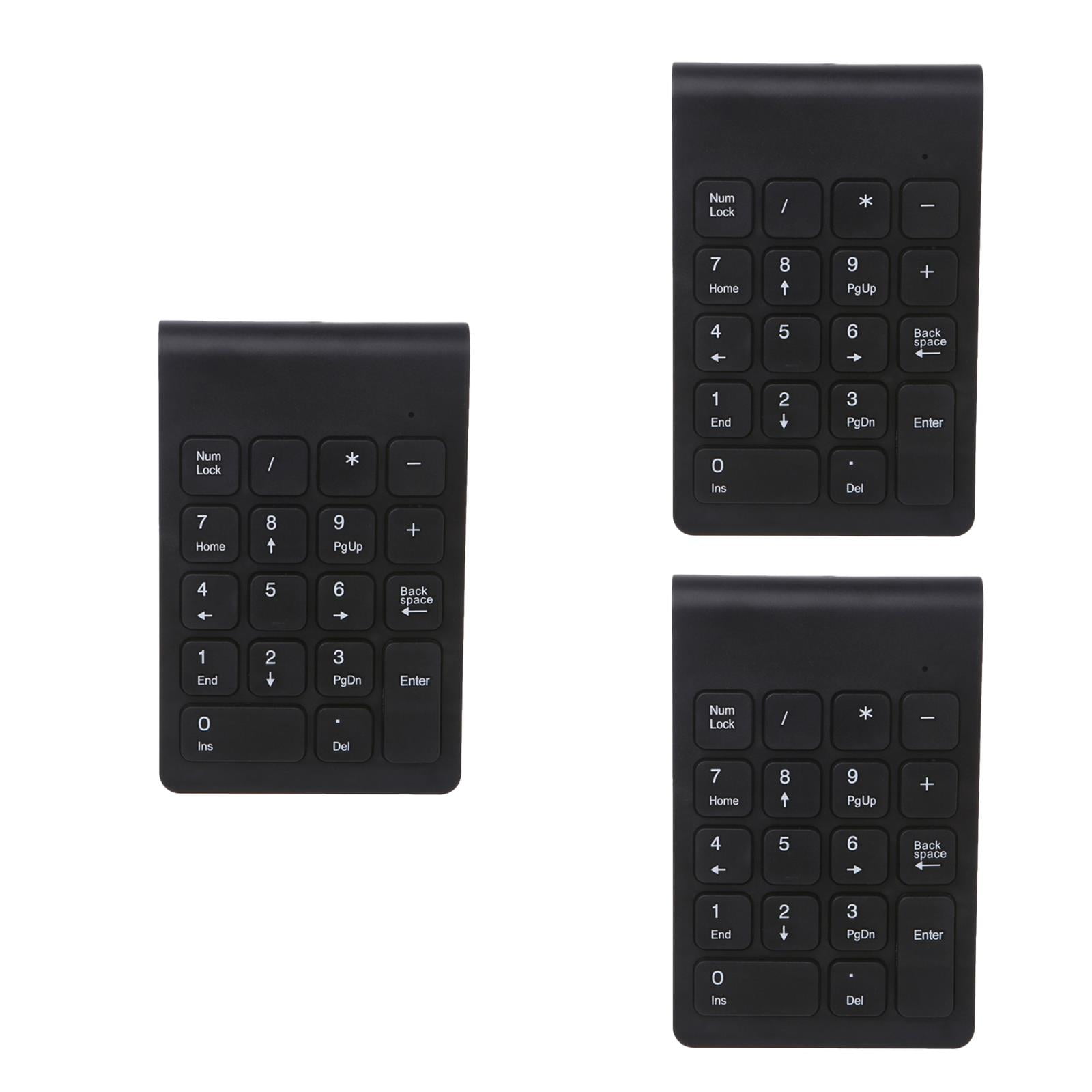 Masteelf 3pcs Mini Keyboard USB Powered Numeric Keyboard Practical ...