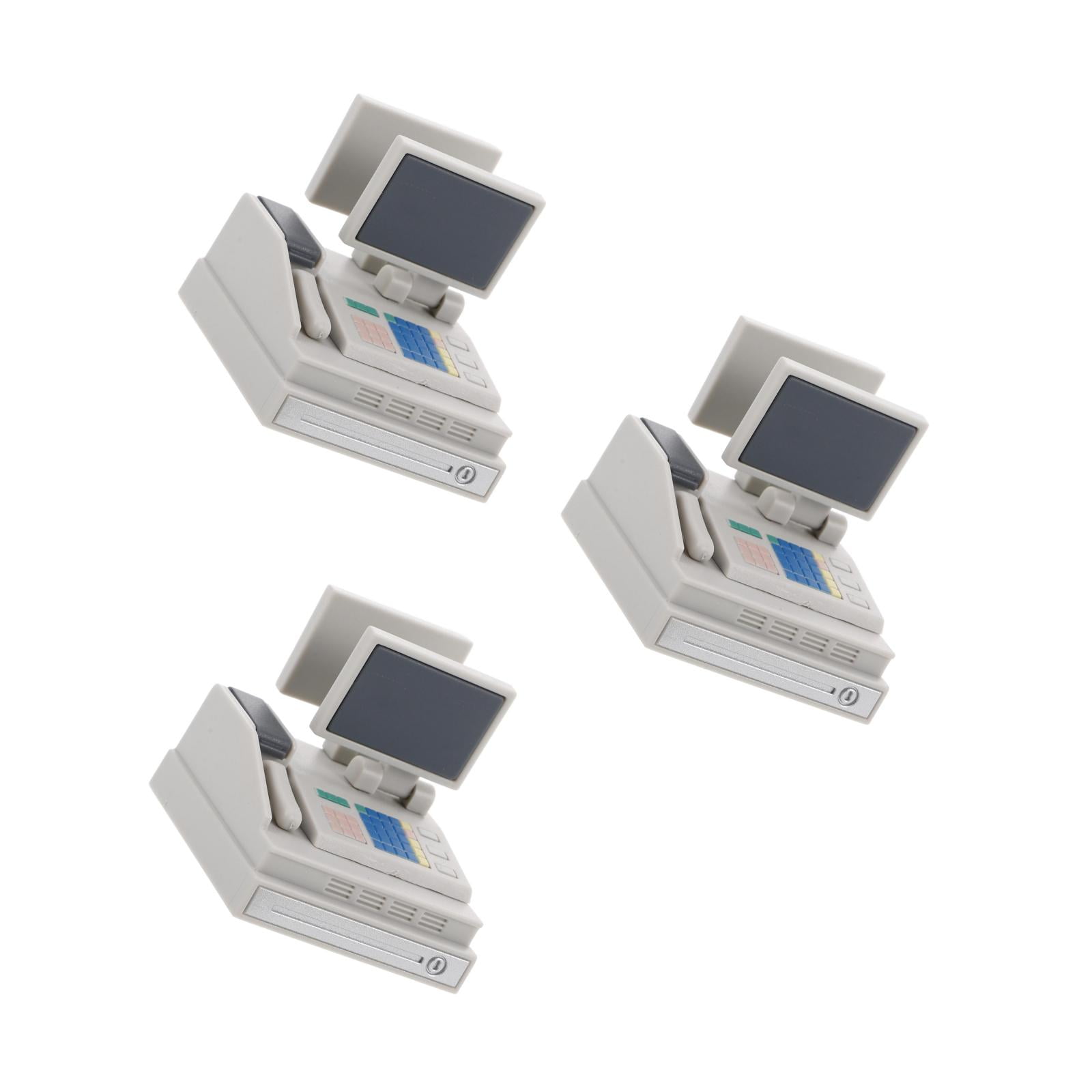 Masteelf 3pcs Miniature POS Machine Dollhouse Supermarket Pretend Play ...