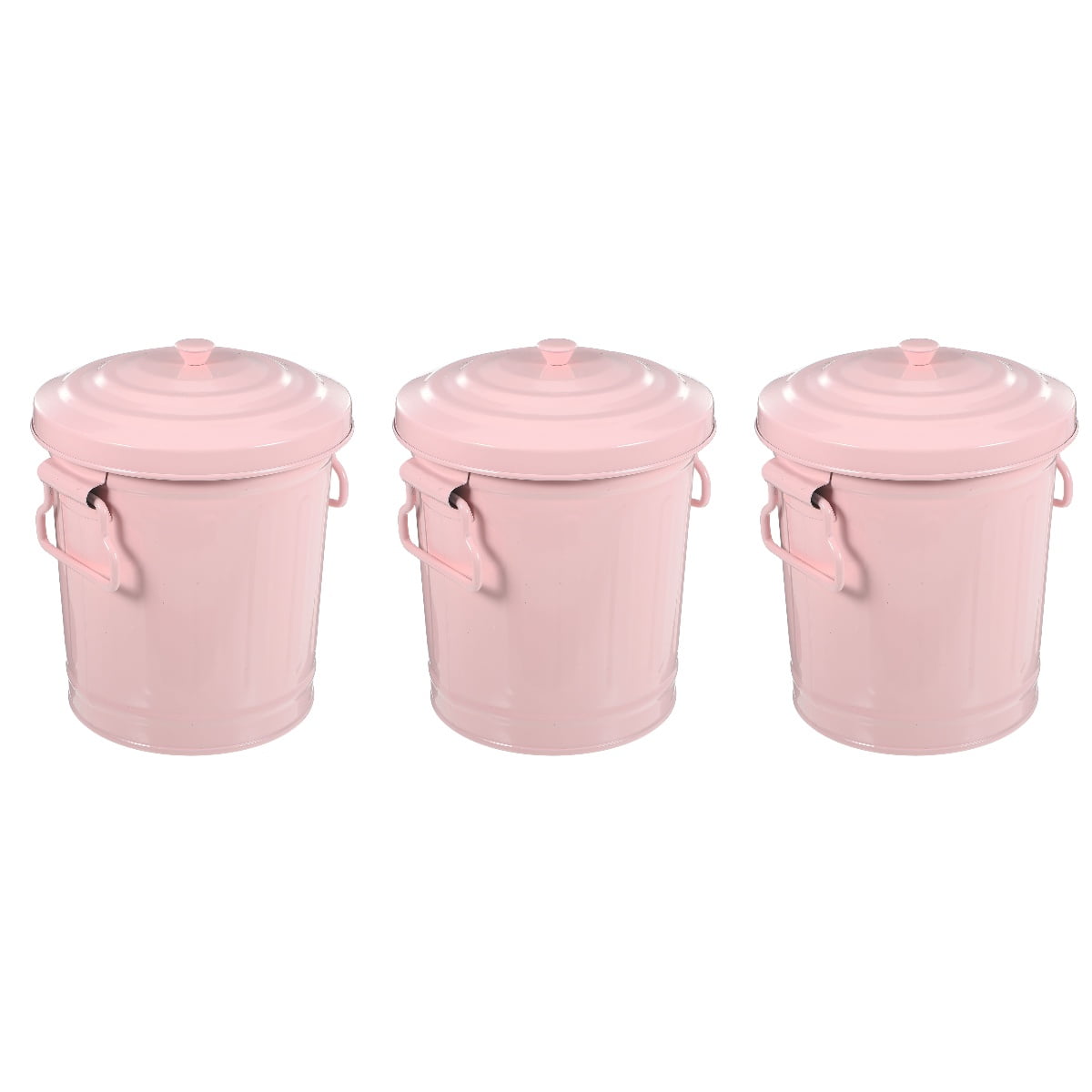 Masteelf 3pcs Multi-function Desk Trash Can Vintage Trash Metal Garbage ...