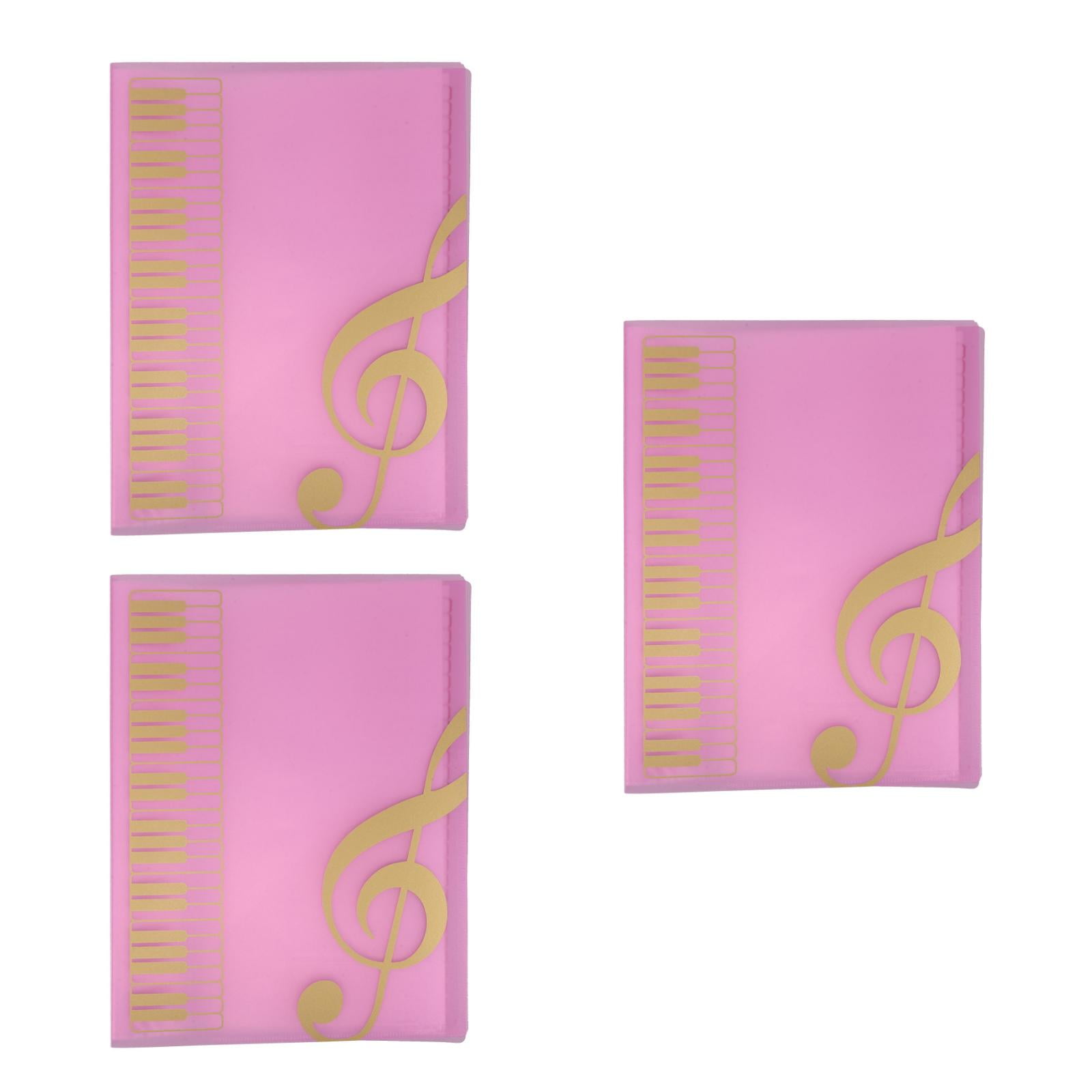 Masteelf 3pcs Music Score Organizer 80-Page A4 Music Folder With ...