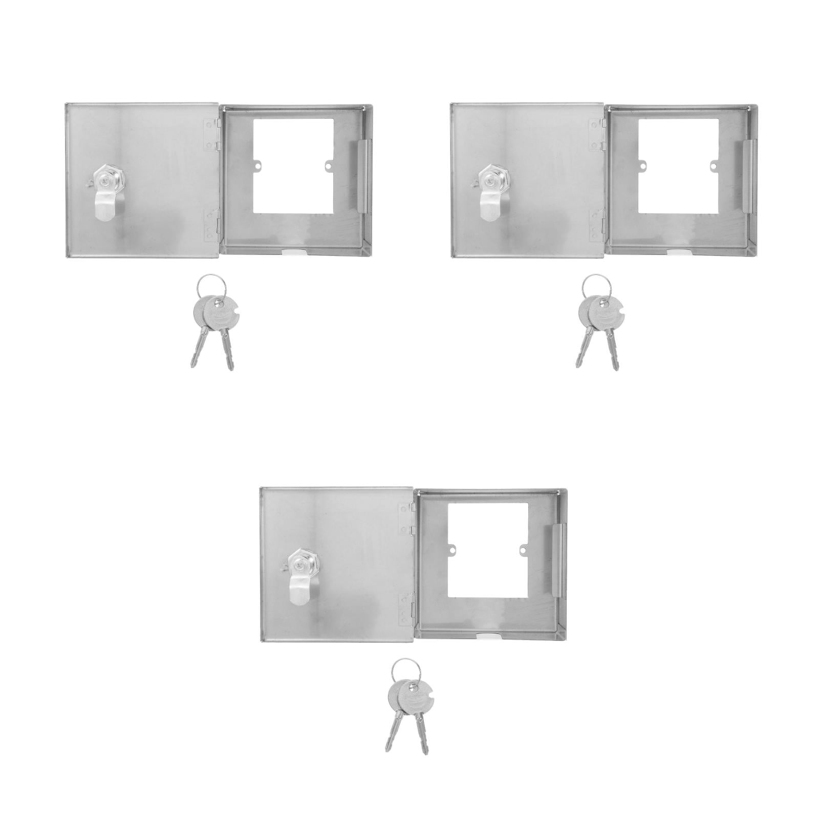 Masteelf 3pcs Outdoor Electrical Box Metal Waterproof Enclosure ...