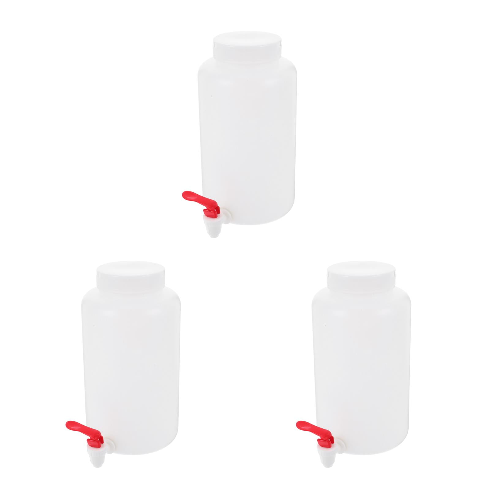 Masteelf 3pcs Plastic Dispensing Bottle Spigot Bottle Laboratory ...