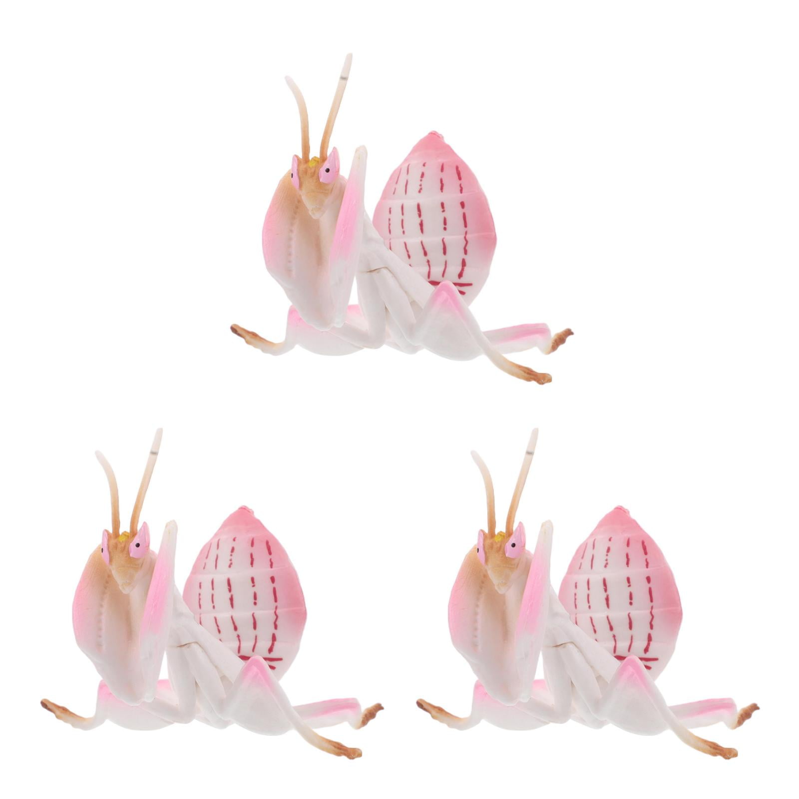 Masteelf 3pcs Praying Mantis Toy Plastic Insect Bug Figures Realistic ...