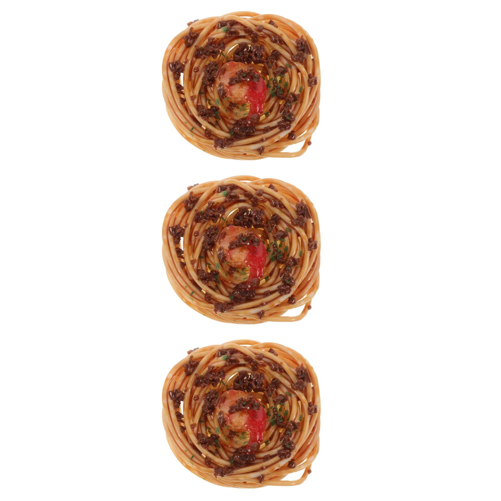 Masteelf 3pcs Realistic Fake Spaghetti Props Simulated Food Model Fake ...