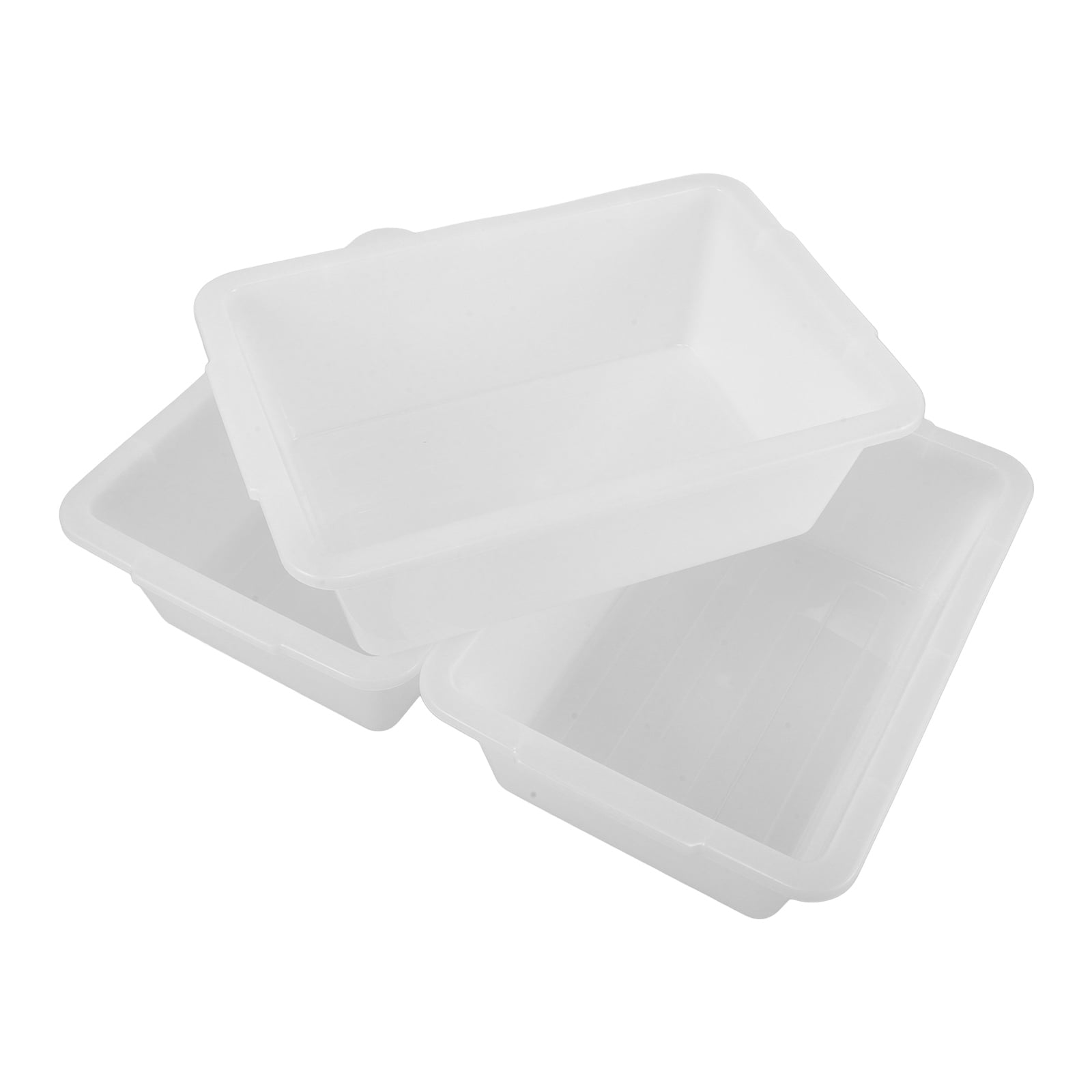 Masteelf 3pcs Restaurant Commercial Bus Box Rectangular Plastic Storage ...