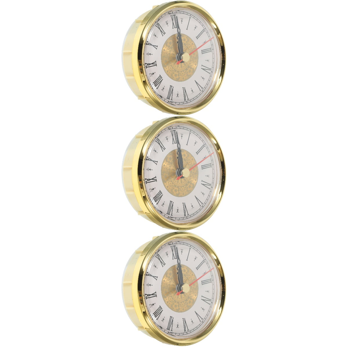 Masteelf 3pcs Retro Round Clock Inserts with Roman Numerals Clock for ...