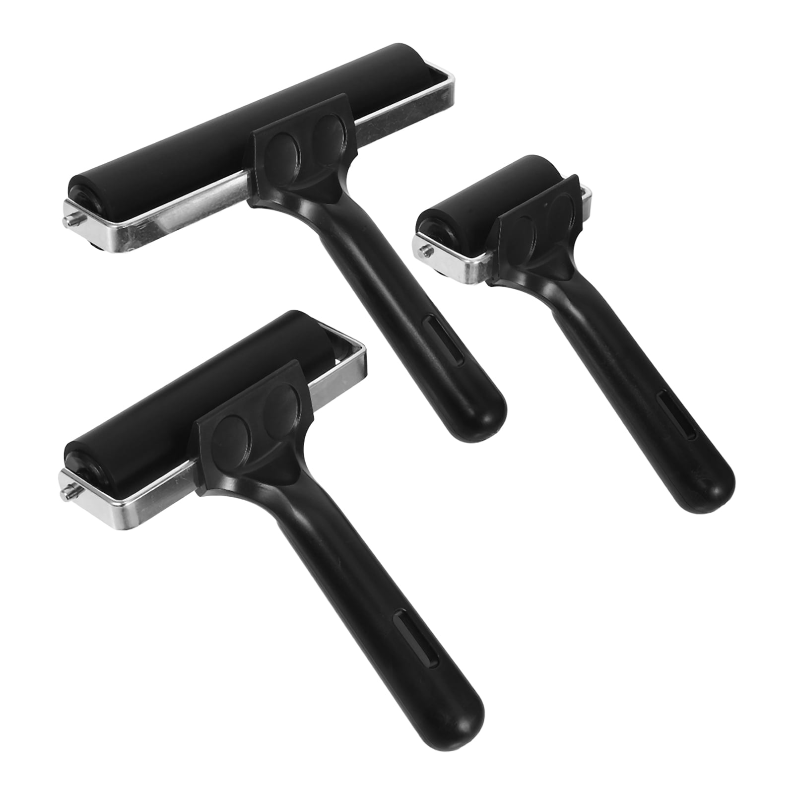 Masteelf 3pcs Rubber Crafting Rollers Printmaking Crafting Roller Ink ...