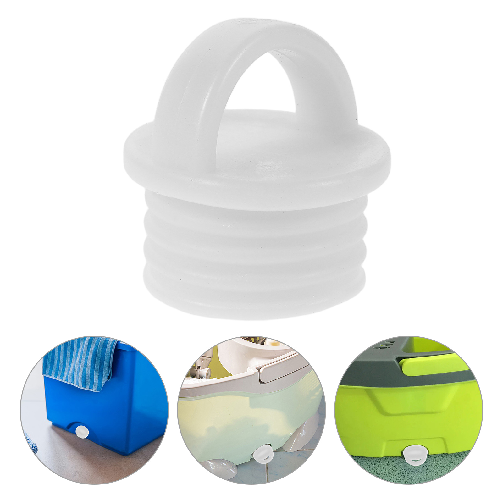 Masteelf 3pcs Silicone Bucket Mop Bucket Stopper with Pull Ring 24mm ...