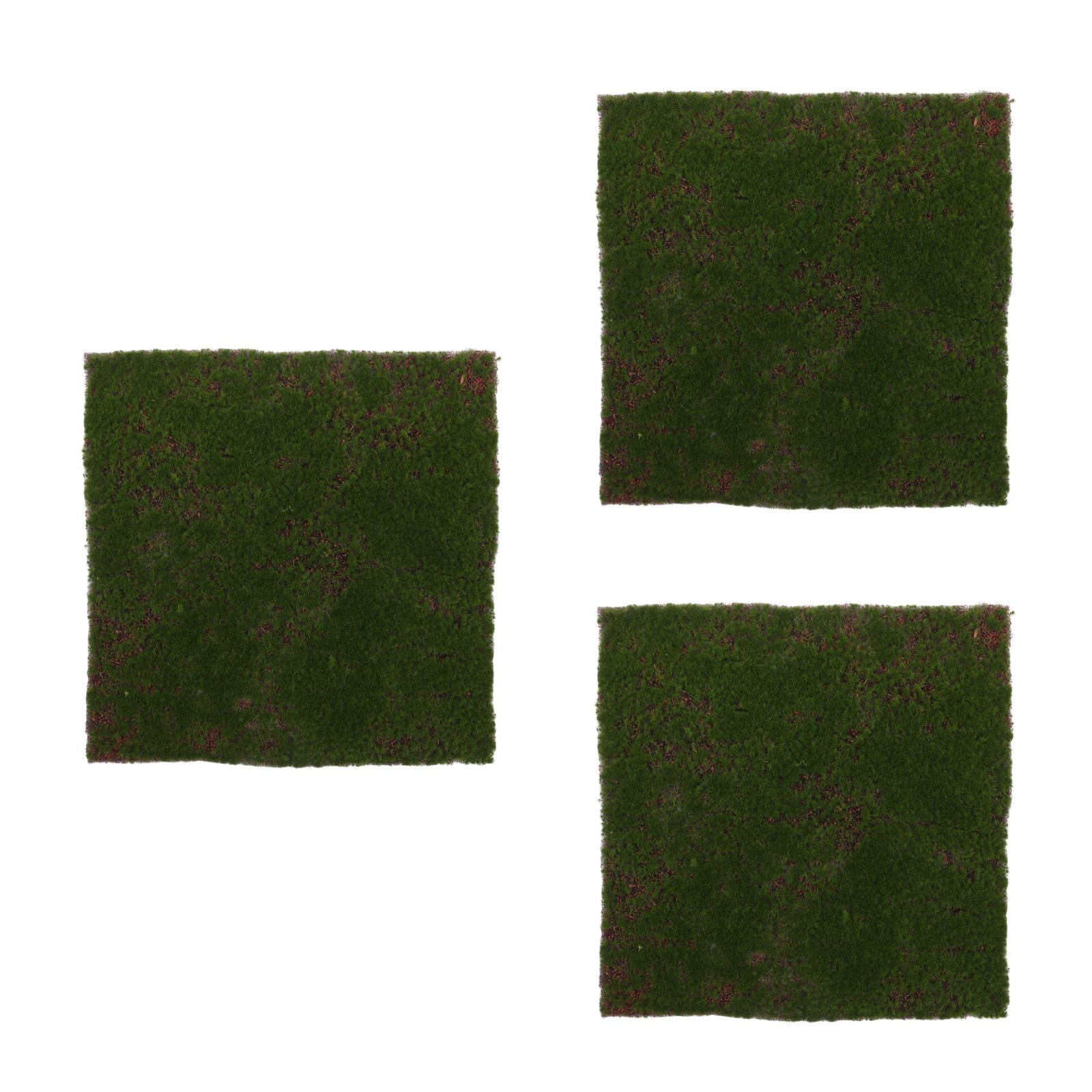 Masteelf 3pcs Simulation Artificial Moss Fake Grass Rug Realistic Turf ...